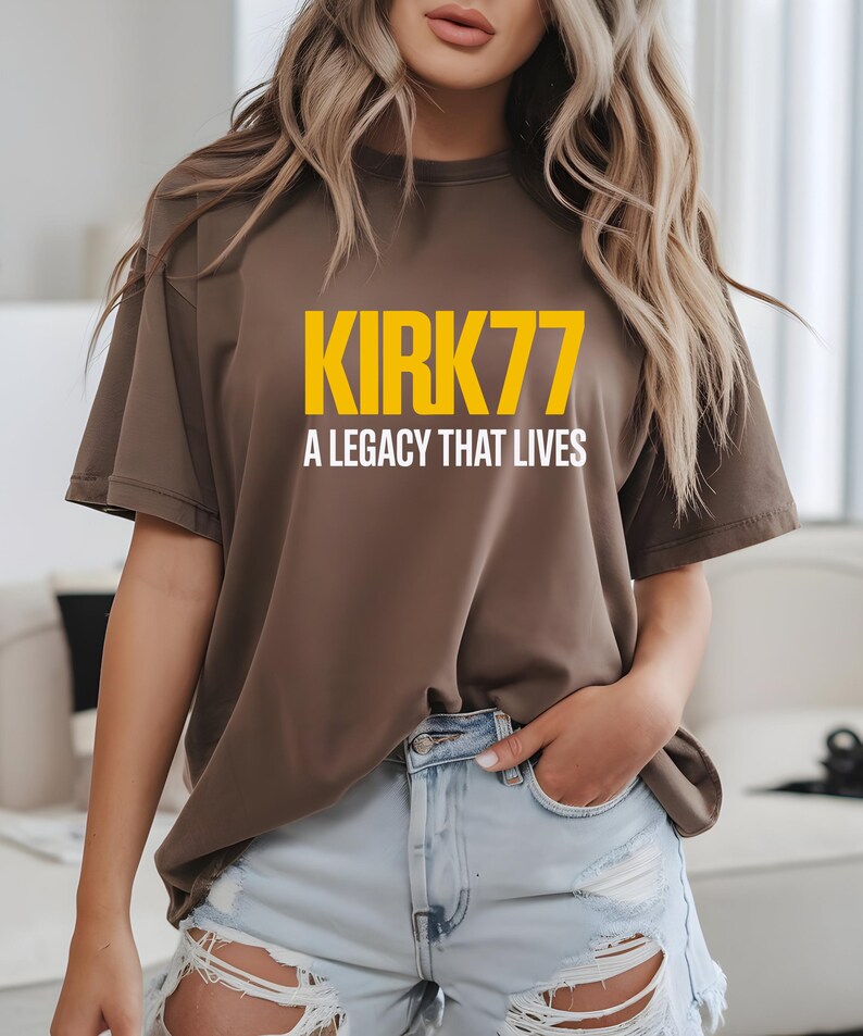 Kirk 77 A Legacy That Lives PNG SVG | I Am Charlie PNG | in Memory of Charlie Kirk Army | Never ...