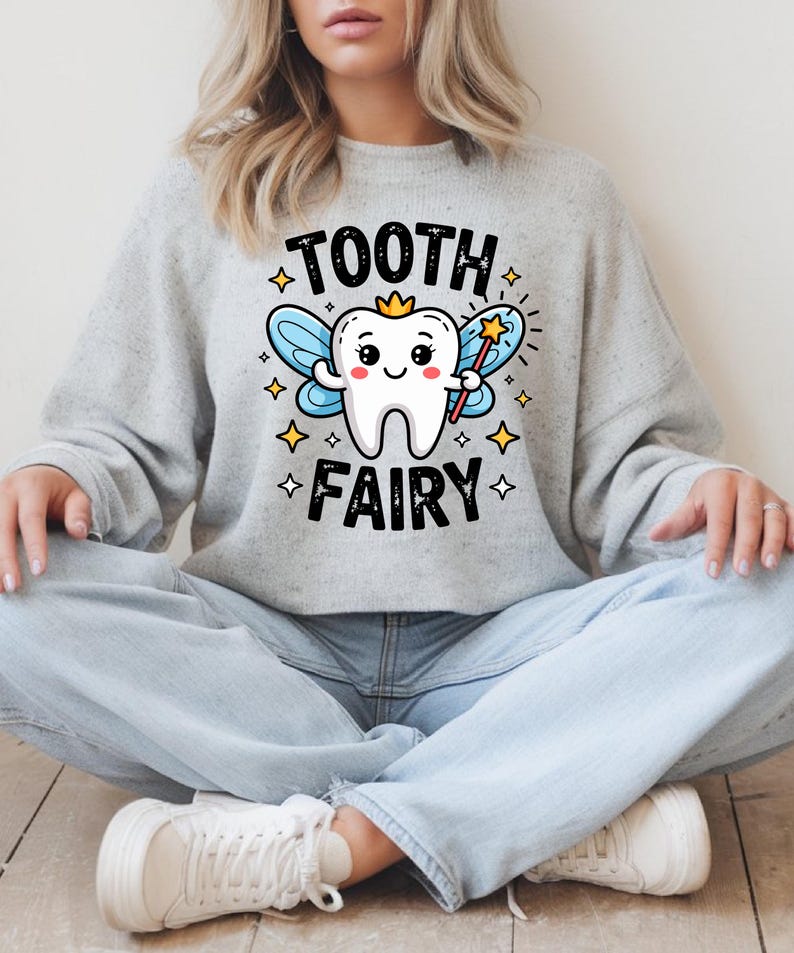 Cute Tooth Fairy PNG Digital Download | Kawaii Tooth Fairy Sublimation ...
