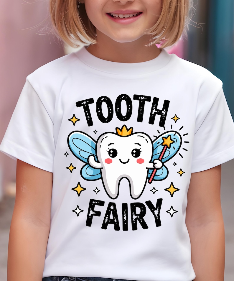Cute Tooth Fairy PNG Digital Download | Kawaii Tooth Fairy Sublimation ...