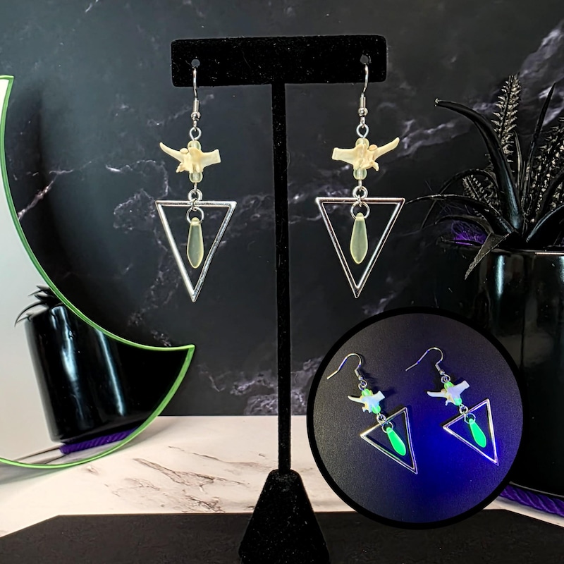 Uranium Glass in Sterling - Etsy