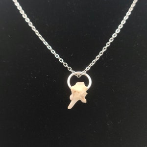 Silver Single Snake Vertebrae Bone Necklace, Real Bone Necklace ...
