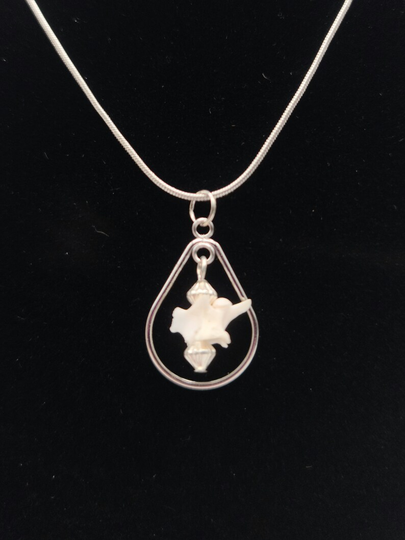 Silver Single Snake Vertebrae Bone Necklace Real Bone - Etsy