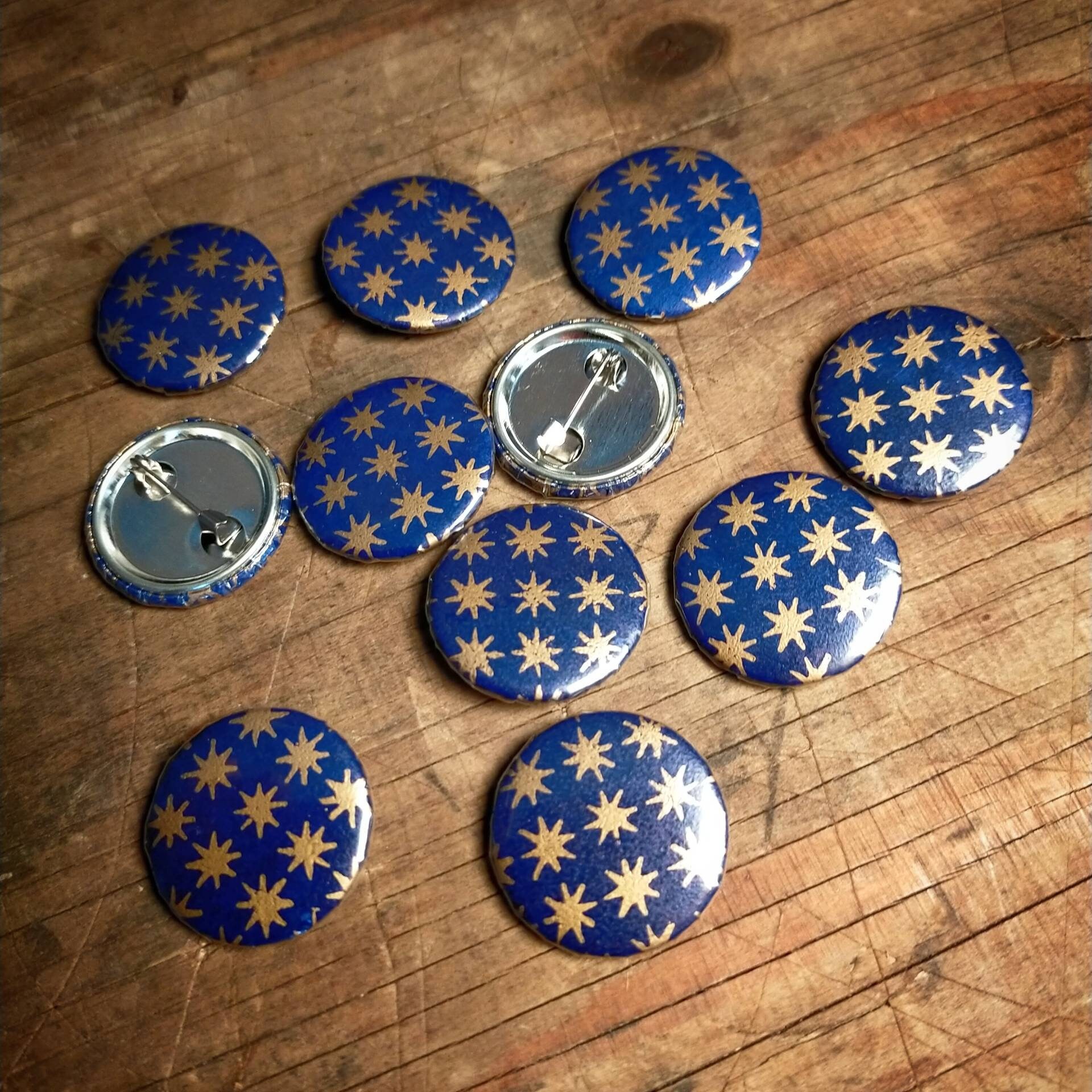 Medieval Woodcut Print Badges - Etsy