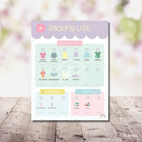 Girl Packing For A Trip