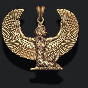 Isis Necklace Isis Pendant Egyptian Goddess Isis Necklace - Etsy