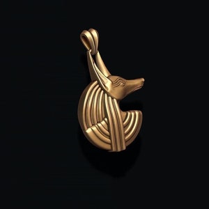 Anubis Pendant Anubis Necklaces Gold Anubis Pendant Gold - Etsy