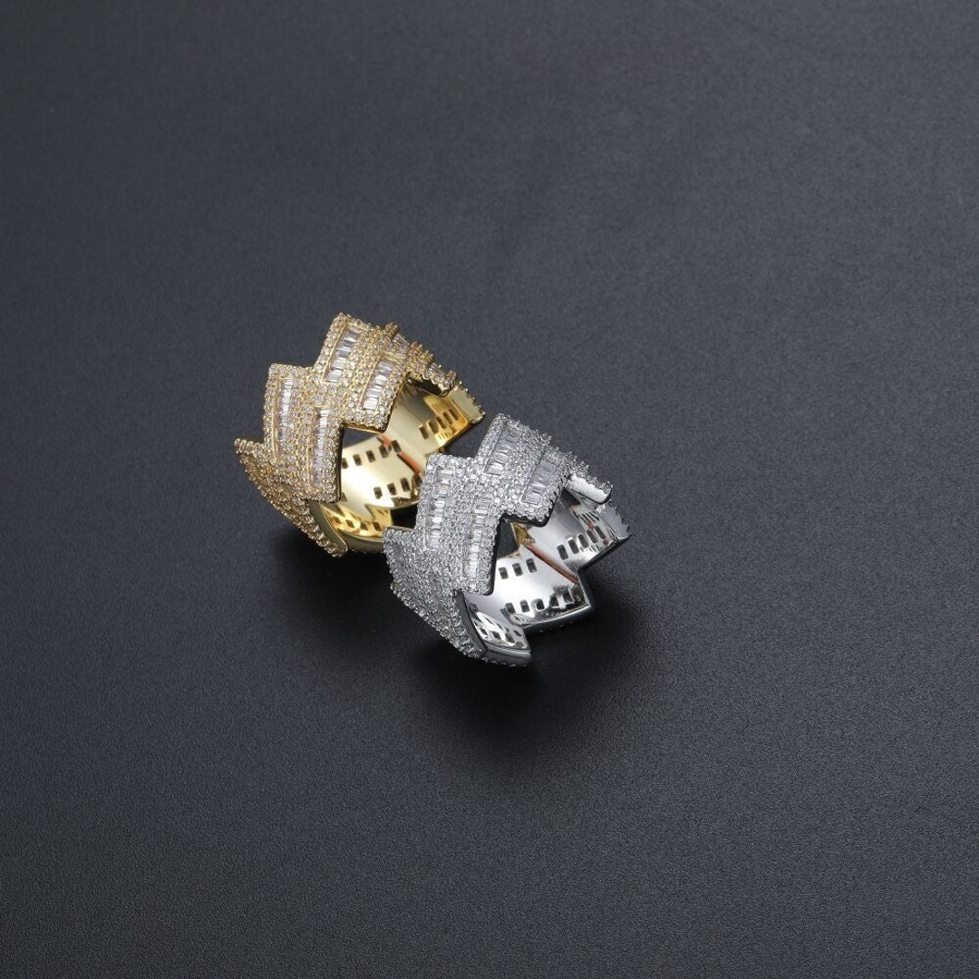 Cuban Link Ring, Cuban Link Diamond Ring, Cuban Chain Ring, Cuban Link ...