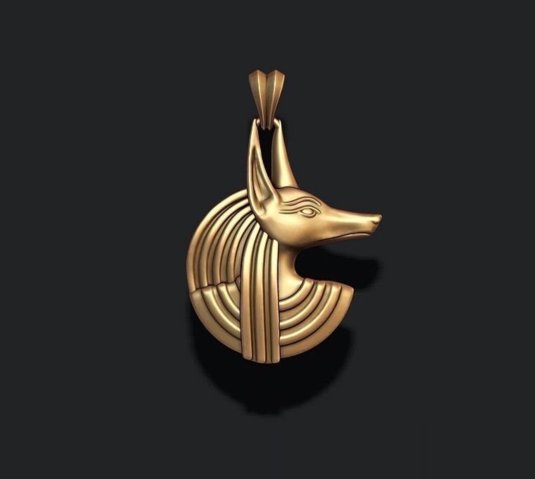 Anubis Pendant Anubis Necklaces Gold Anubis Pendant Gold - Etsy