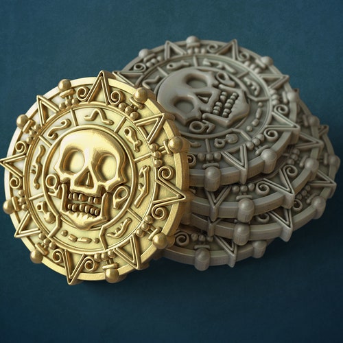 Pirates of the Caribbean Elizabeth Swann Cursed Aztec Coin - Etsy