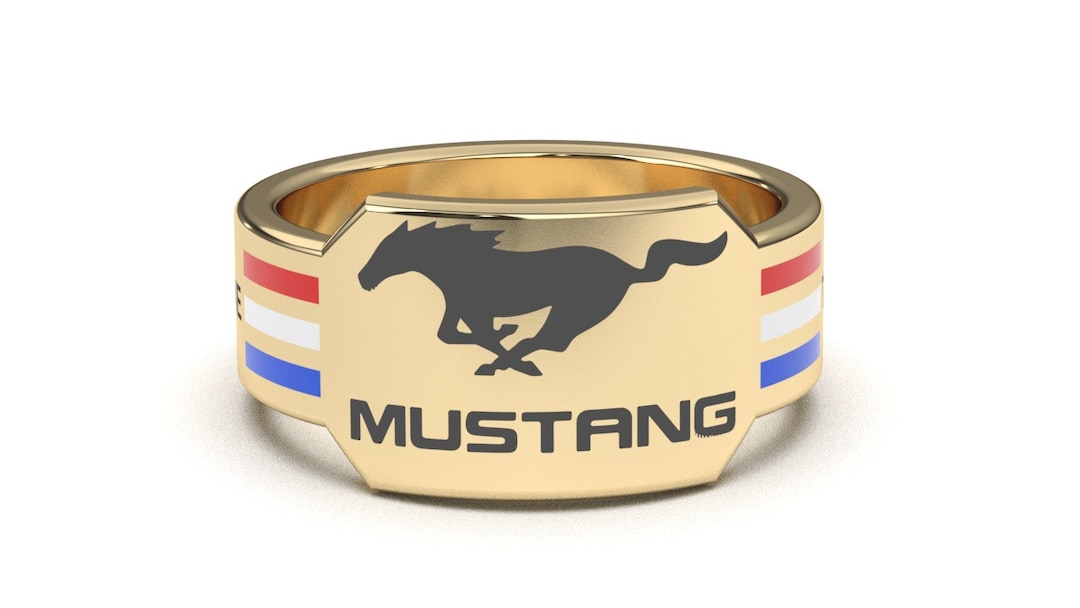 Mustang Ring Mustang Car Ring Gold Mustang Ring Car Ring - Etsy