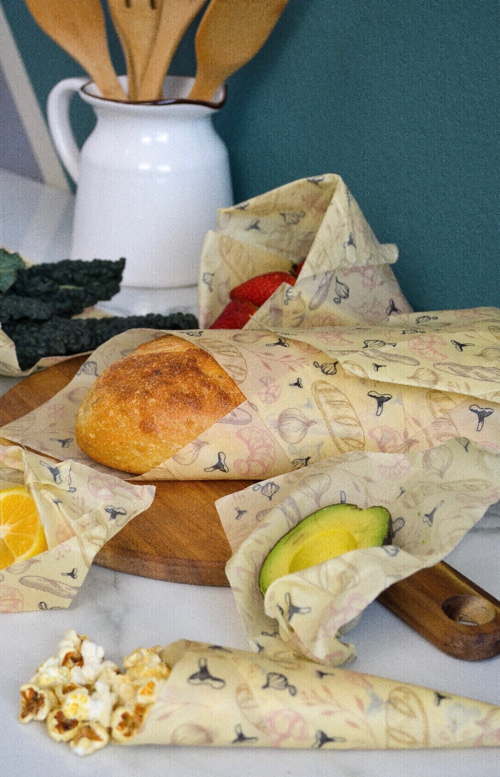 Plant Based Wax Food Wrap Roll | Vegan Beeswax | Zero Waste Food ...