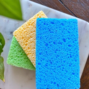 Pop up Sponges 3-pack Eco Friendly Zero Waste Plastic - Etsy
