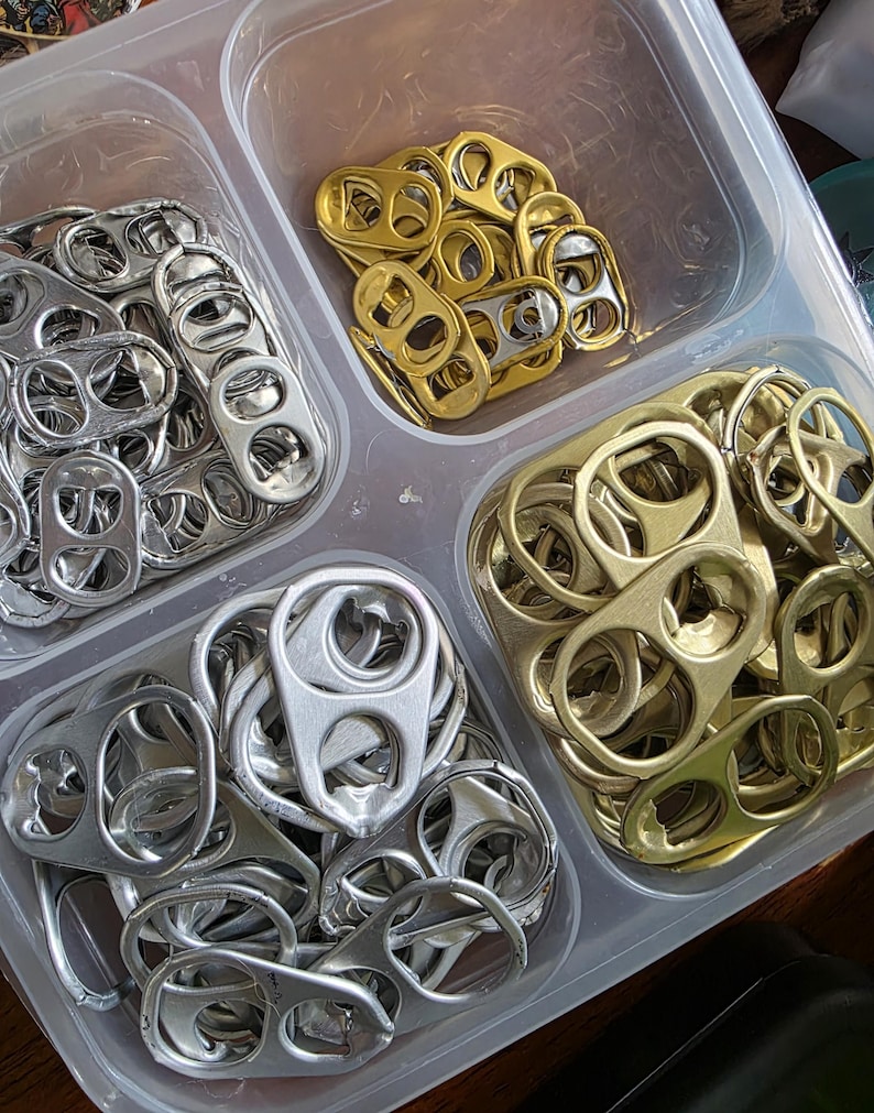 Large Silver Can Tabs 25 - Etsy
