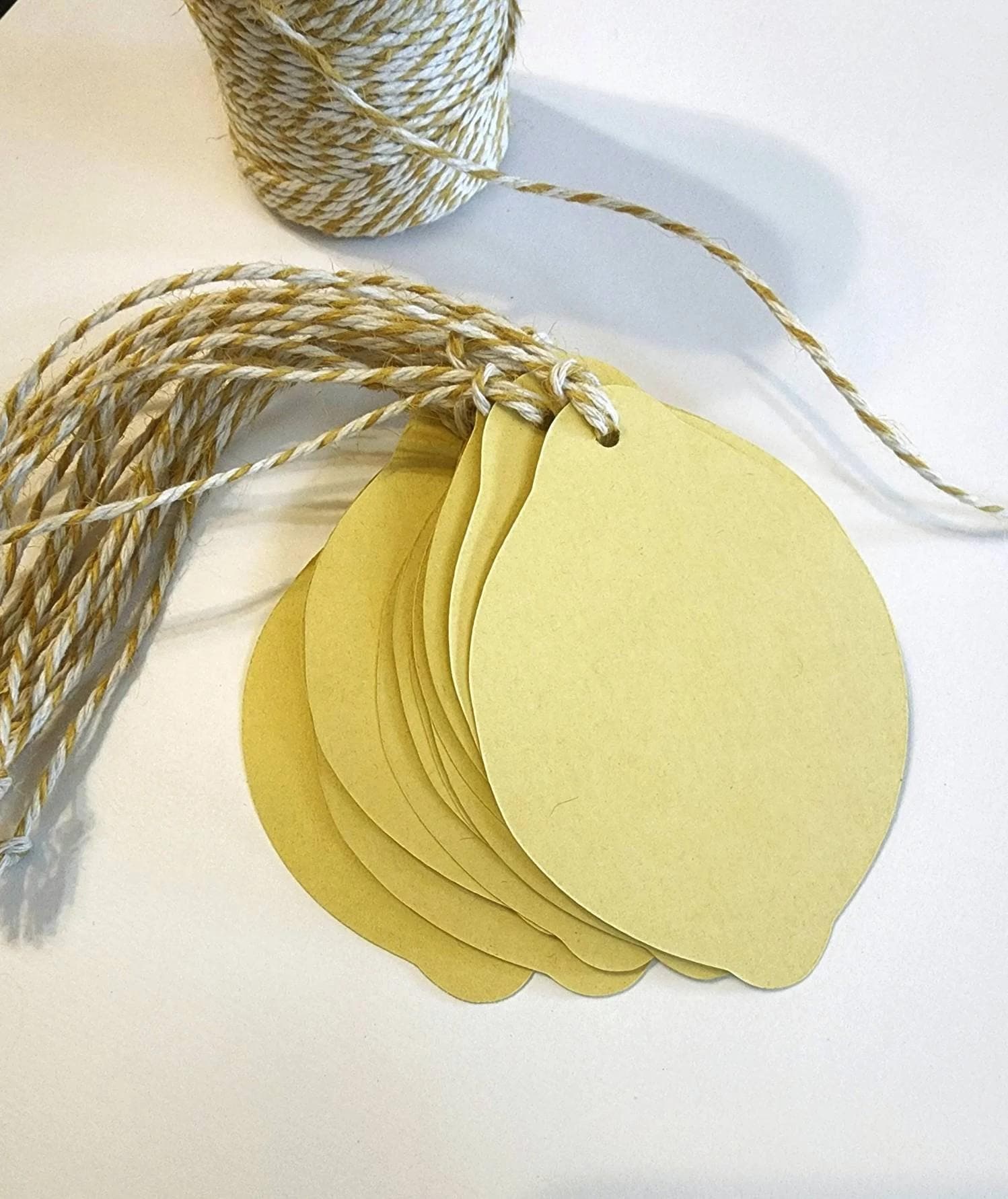 Lemon Gift Tags With String - Etsy