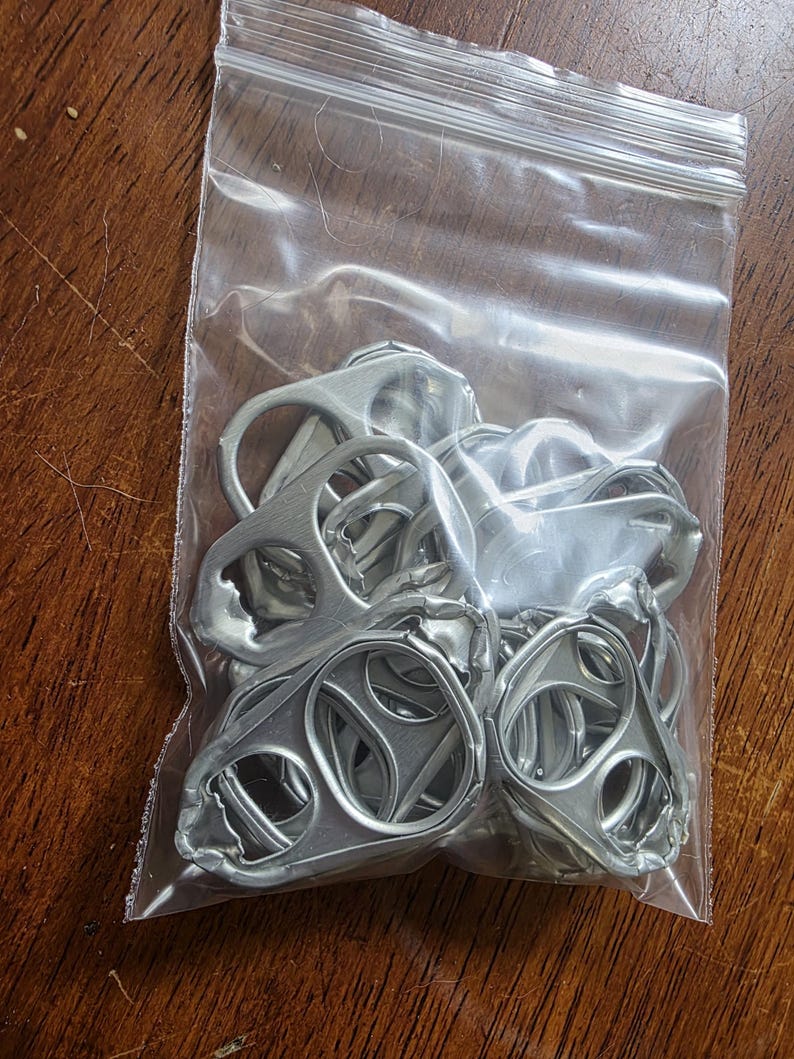 Large Silver Can Tabs 25 - Etsy Canada