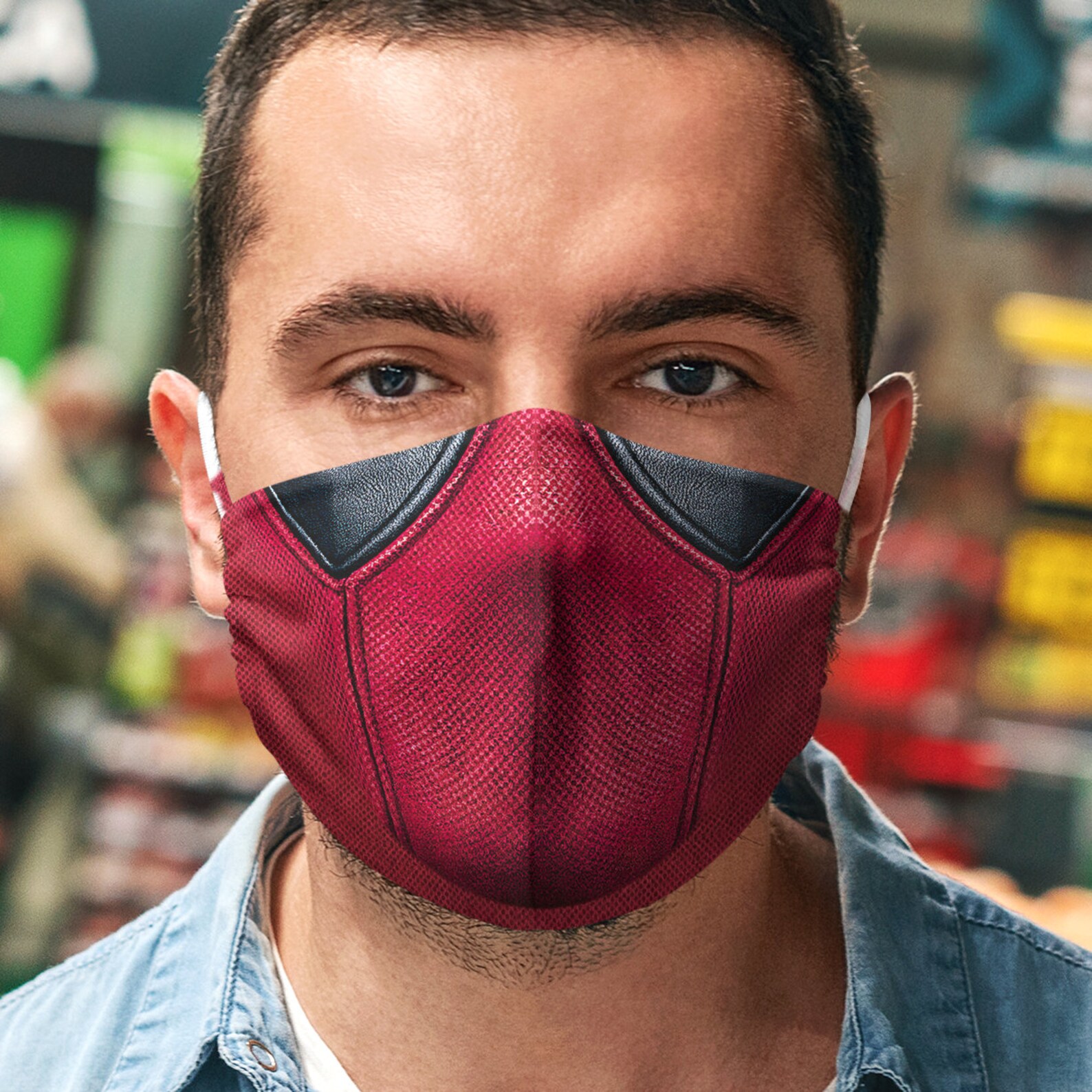 Deadpool Reusable Face Cover Fitted Face Mask Character | Etsy