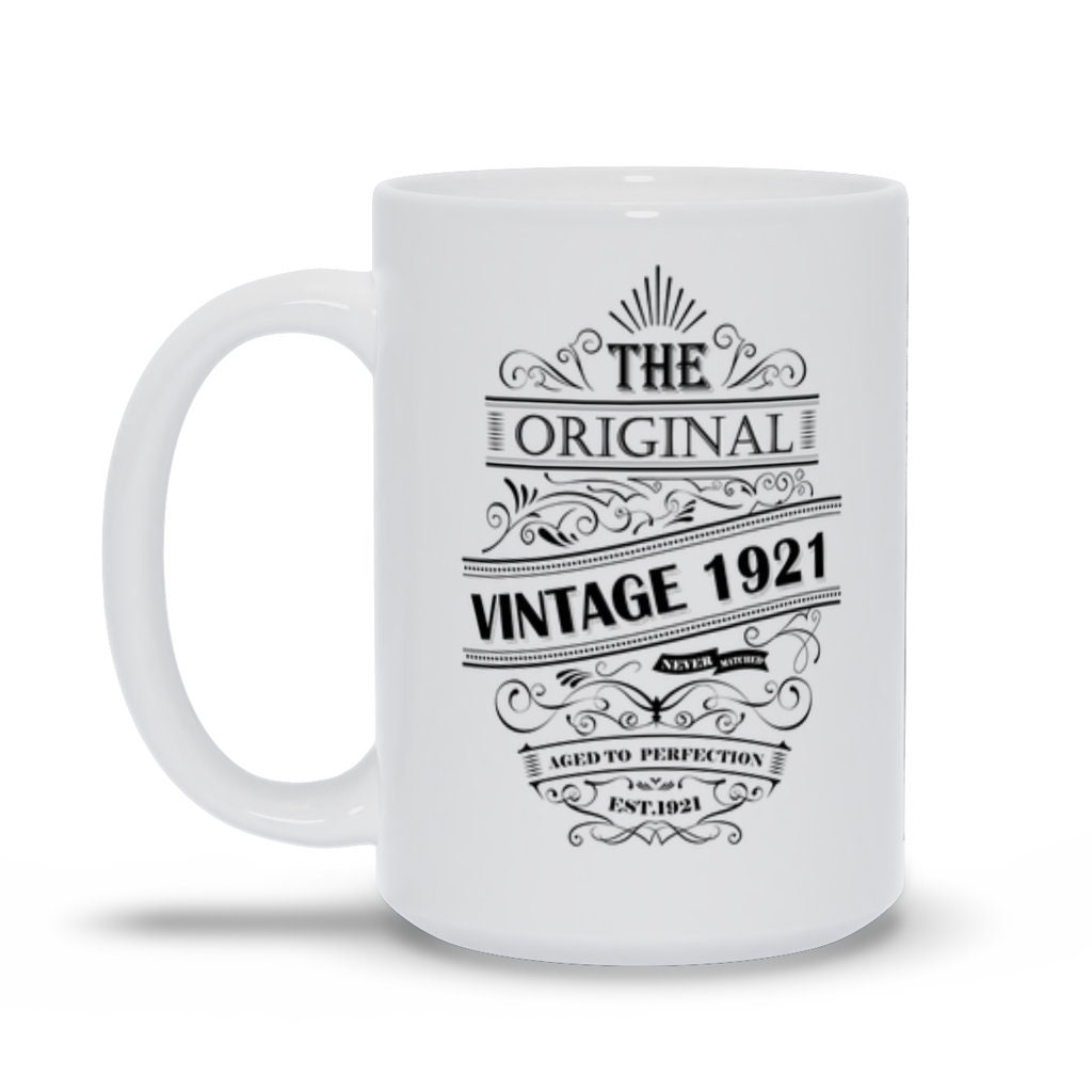 99th Birthday Mug Vintage 1921 99 Year Old Birthday Gift - Etsy