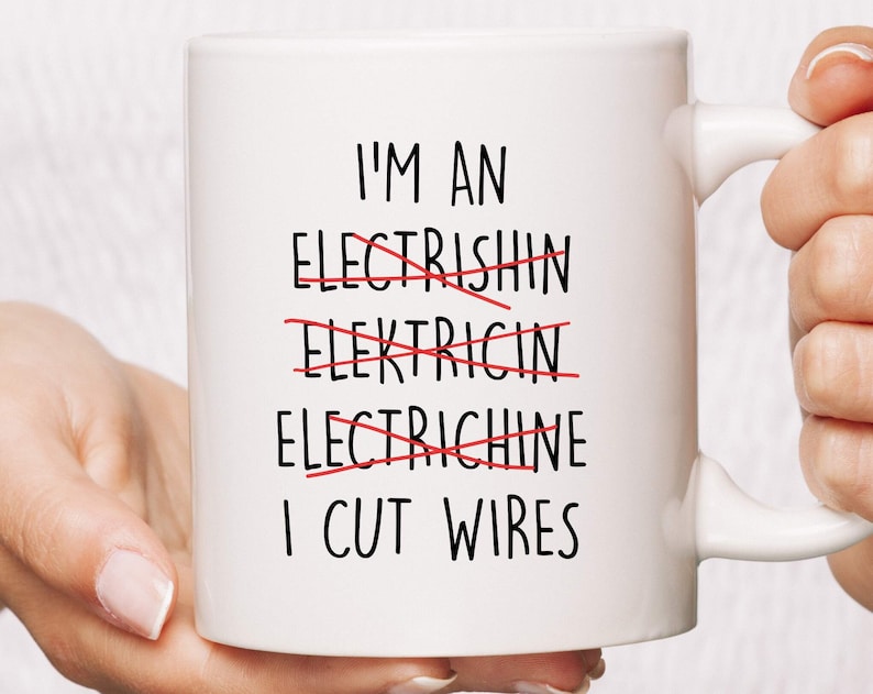 Funny Electrician Mug Funny Electrician Gift Best - Etsy