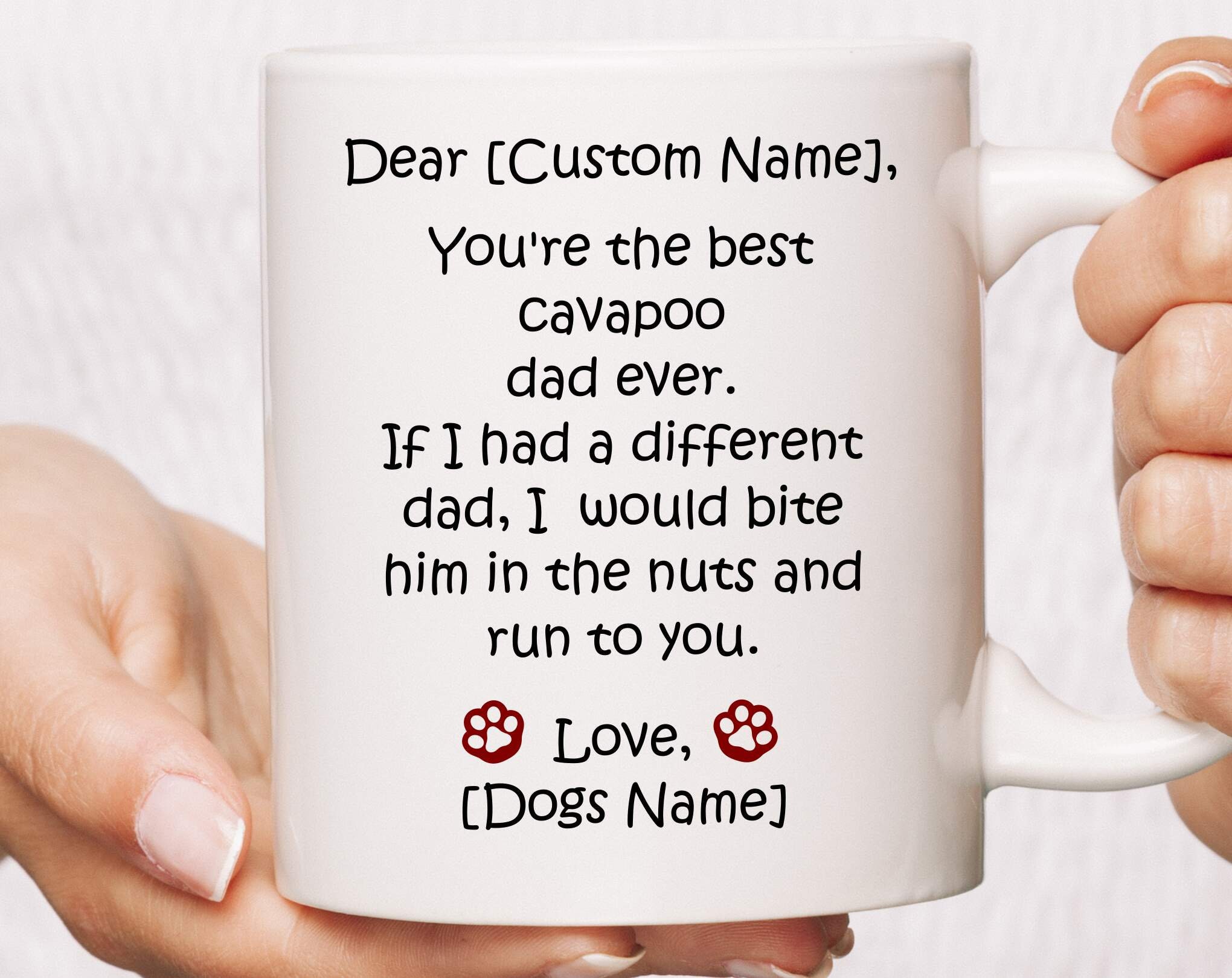 Funny Cavapoo Gift, Funny Cavapoo Mug, Cavapoo Dad, Cavapoo Fathers Day ...