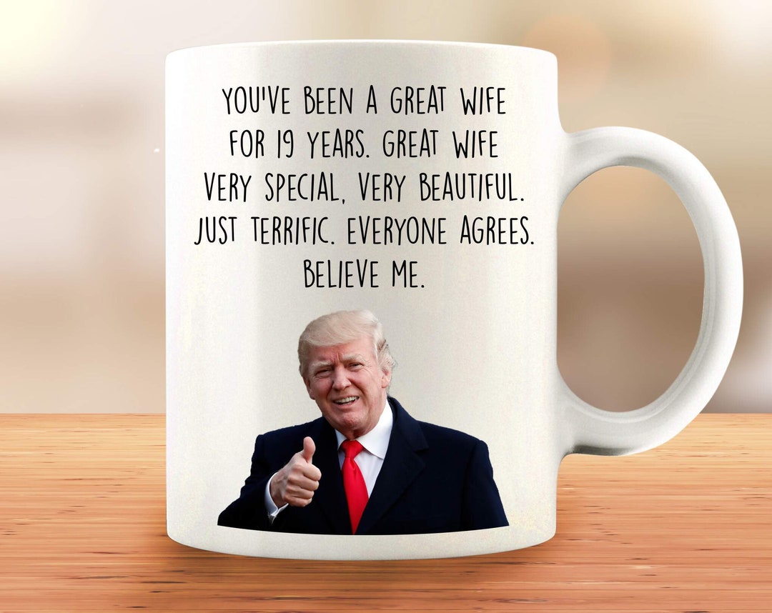 19th Anniversary Mug, 19 Year Anniversary With Wife, Funny Nineteenth ...