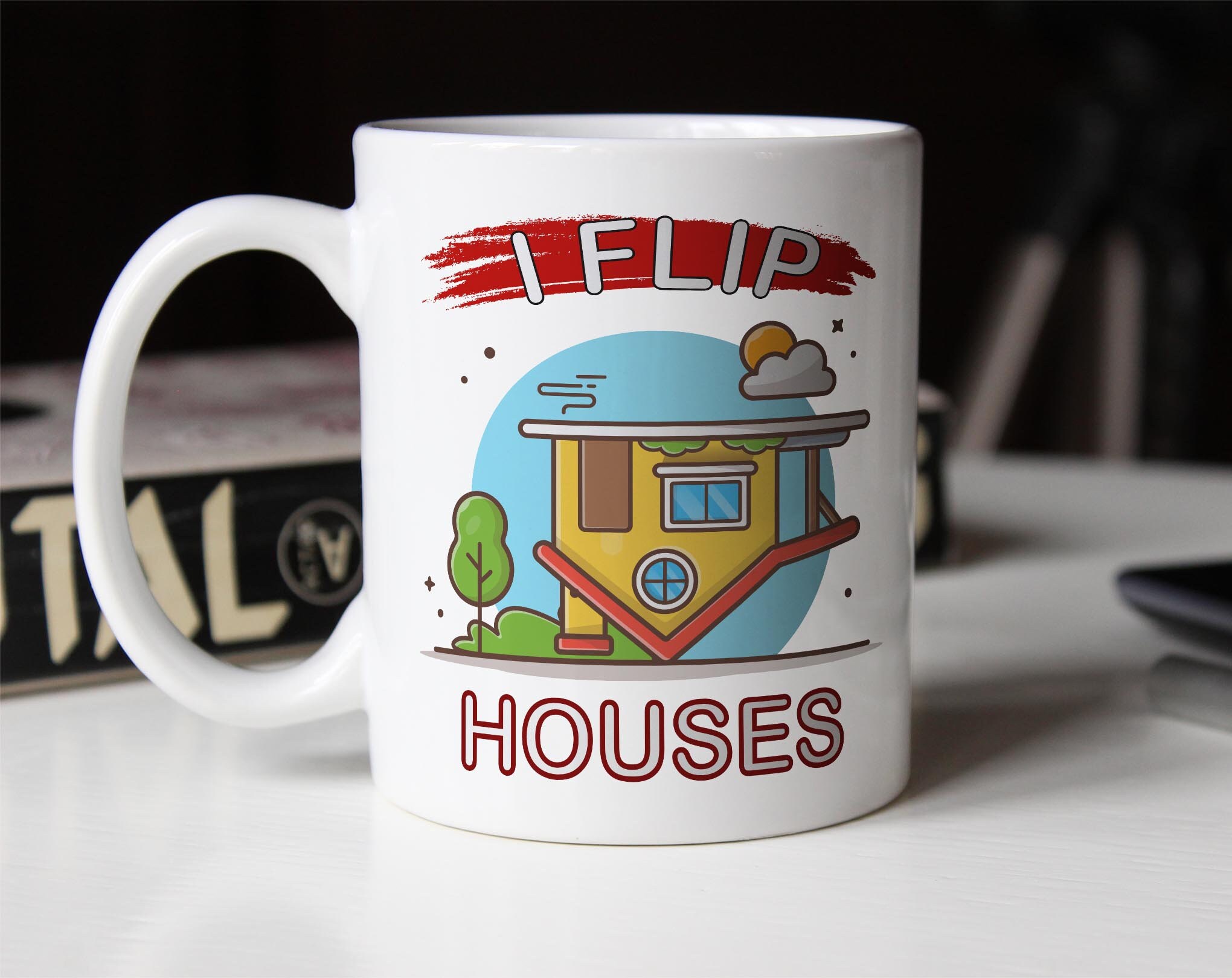 Funny Realtor Mug I Flip Houses Mug Real Estate Agent Mug | Etsy