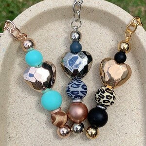 Beaded Keychain Bars Daisy Keychain Small Gift Idea Gifts for Her Gifts ...