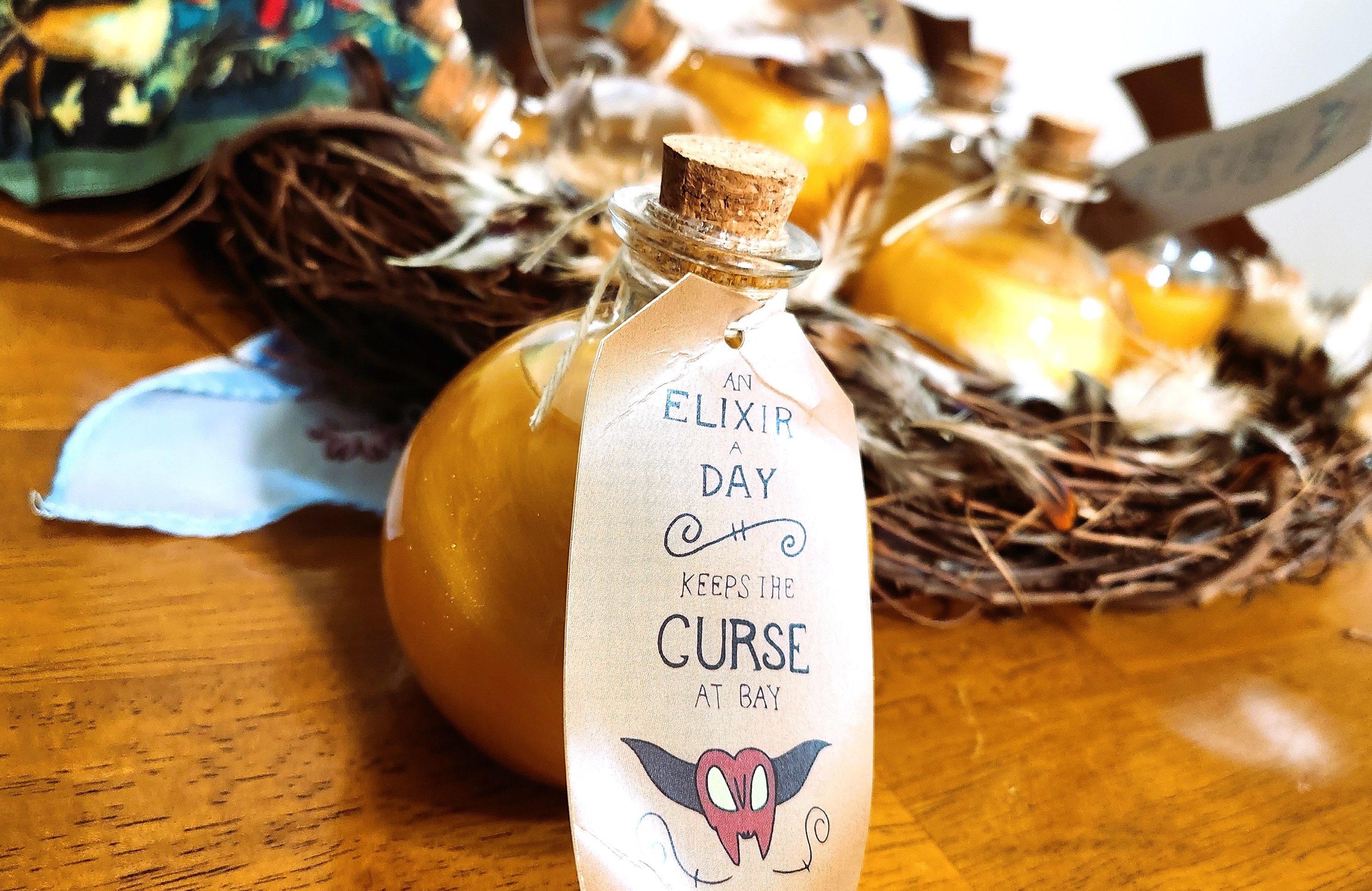 Gold Potion Bottle - the Owl House Inspired Eda's Elixir, Potion, Gold ...