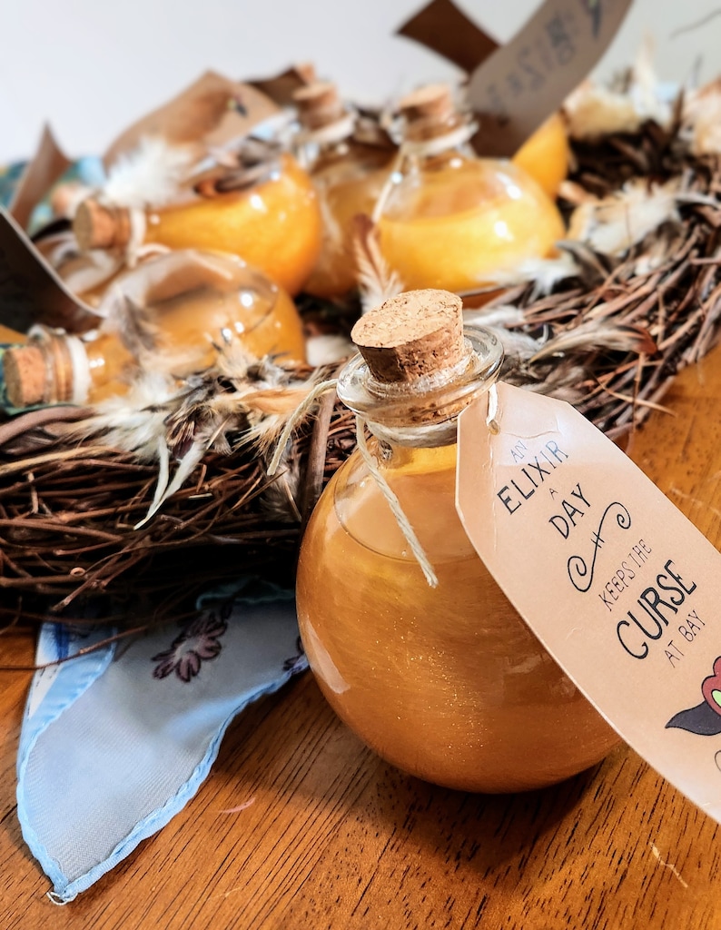 Gold Potion Bottle - the Owl House Inspired Eda's Elixir, Potion, Gold ...