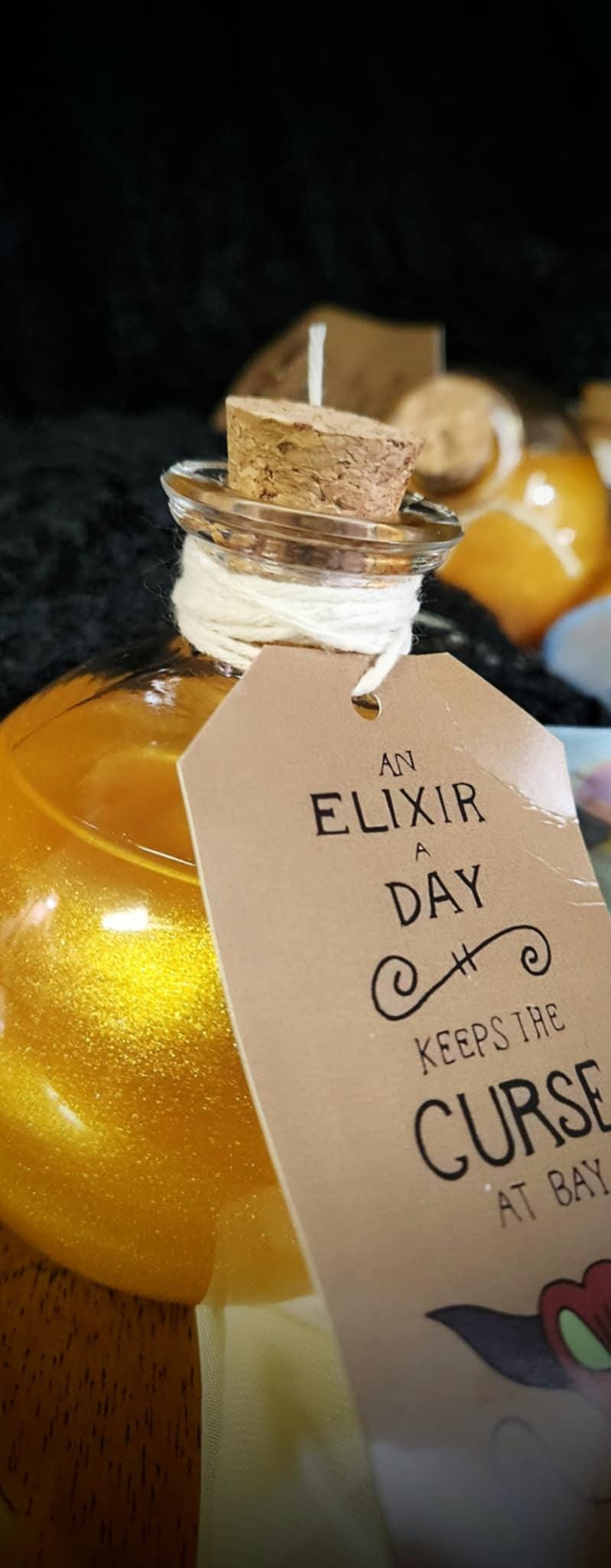 Gold Potion Bottle - the Owl House Inspired Eda's Elixir, Potion, Gold ...