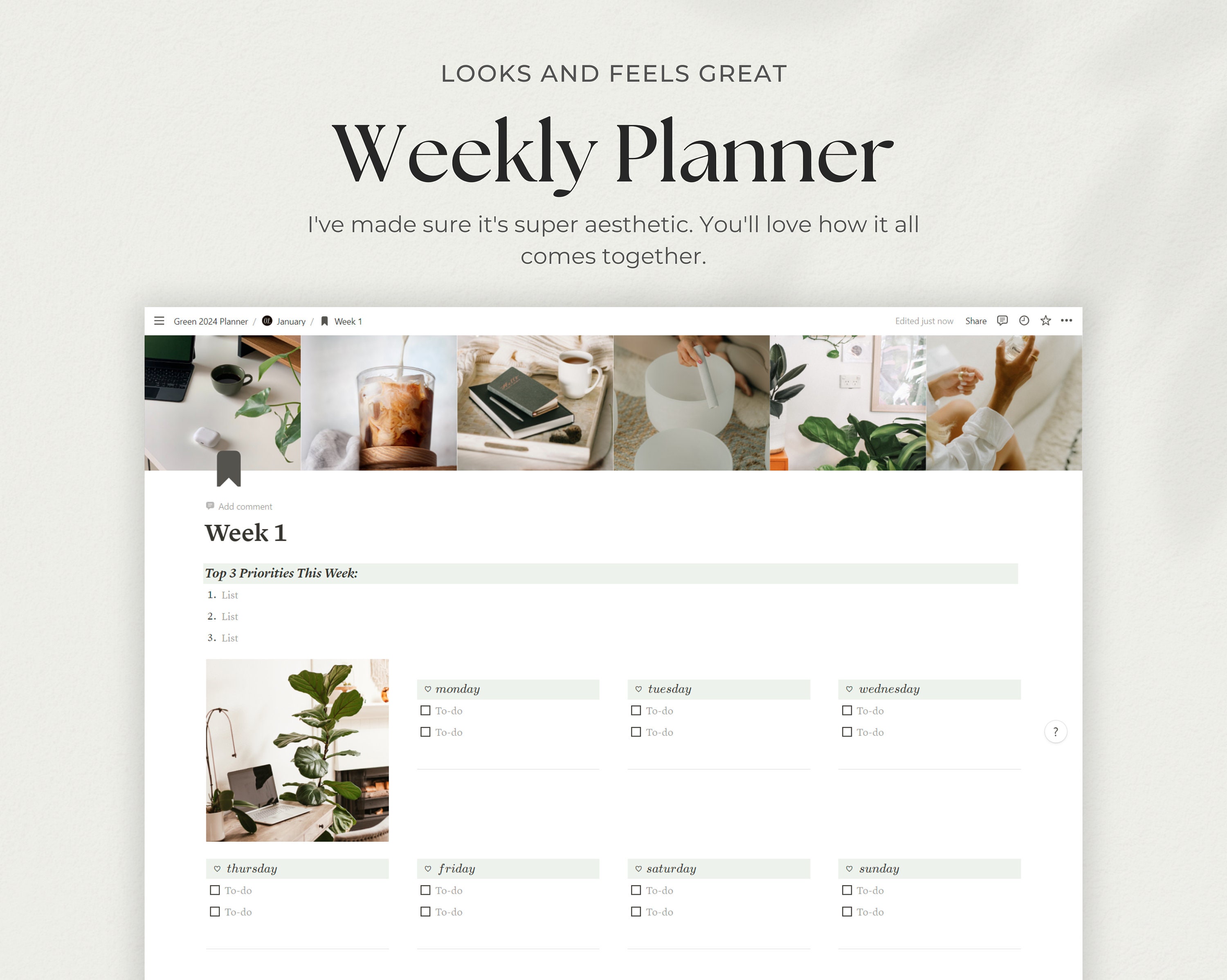 The Ultimate 2024 Planner Notion Template, Monthly Planner, Daily ...