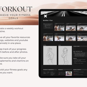 Dark Mode Notion Planner Template, All in One Life Planner, Personal ...