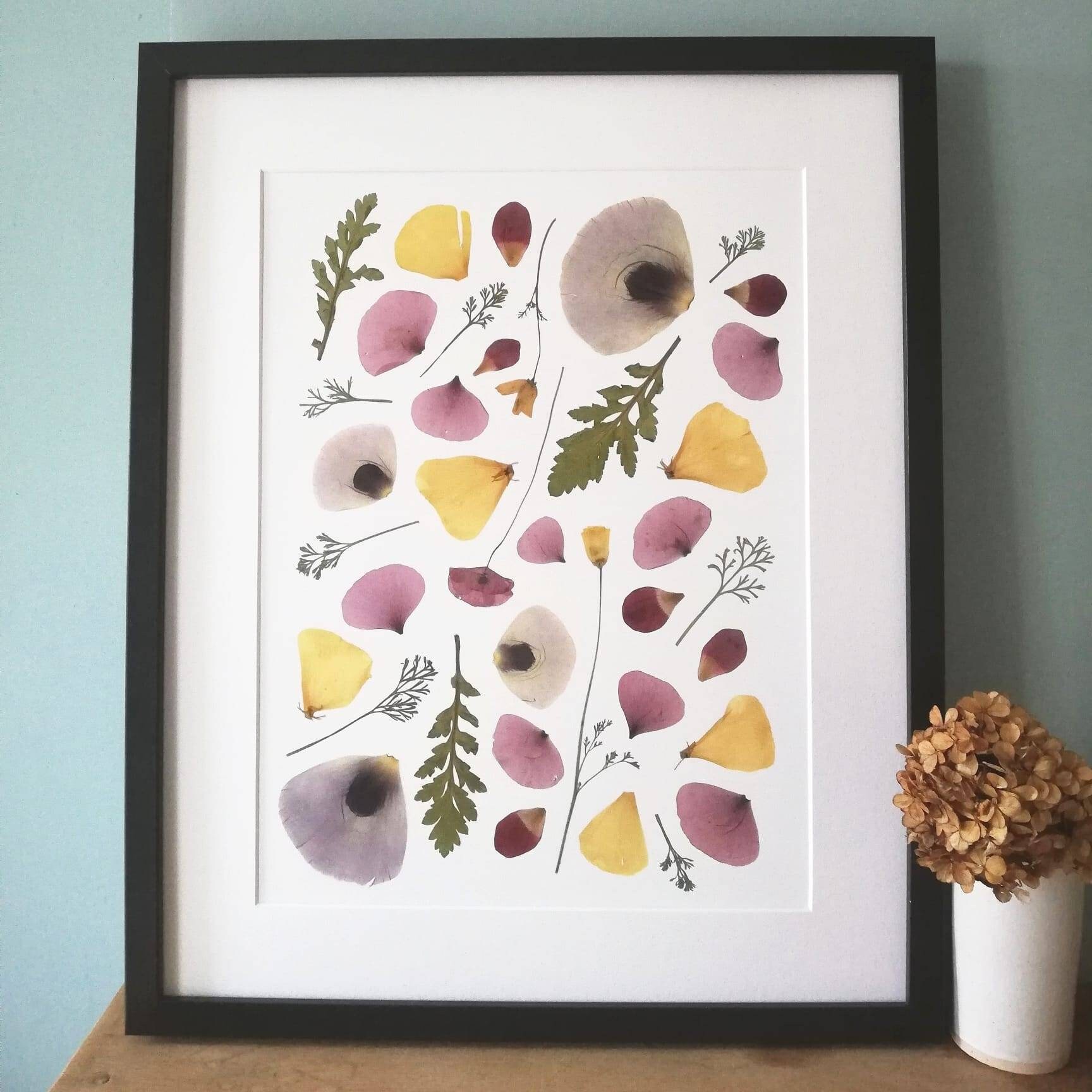 MADE TO ORDER Pressed Flower Collage Size A5 A4 or A3 - Etsy