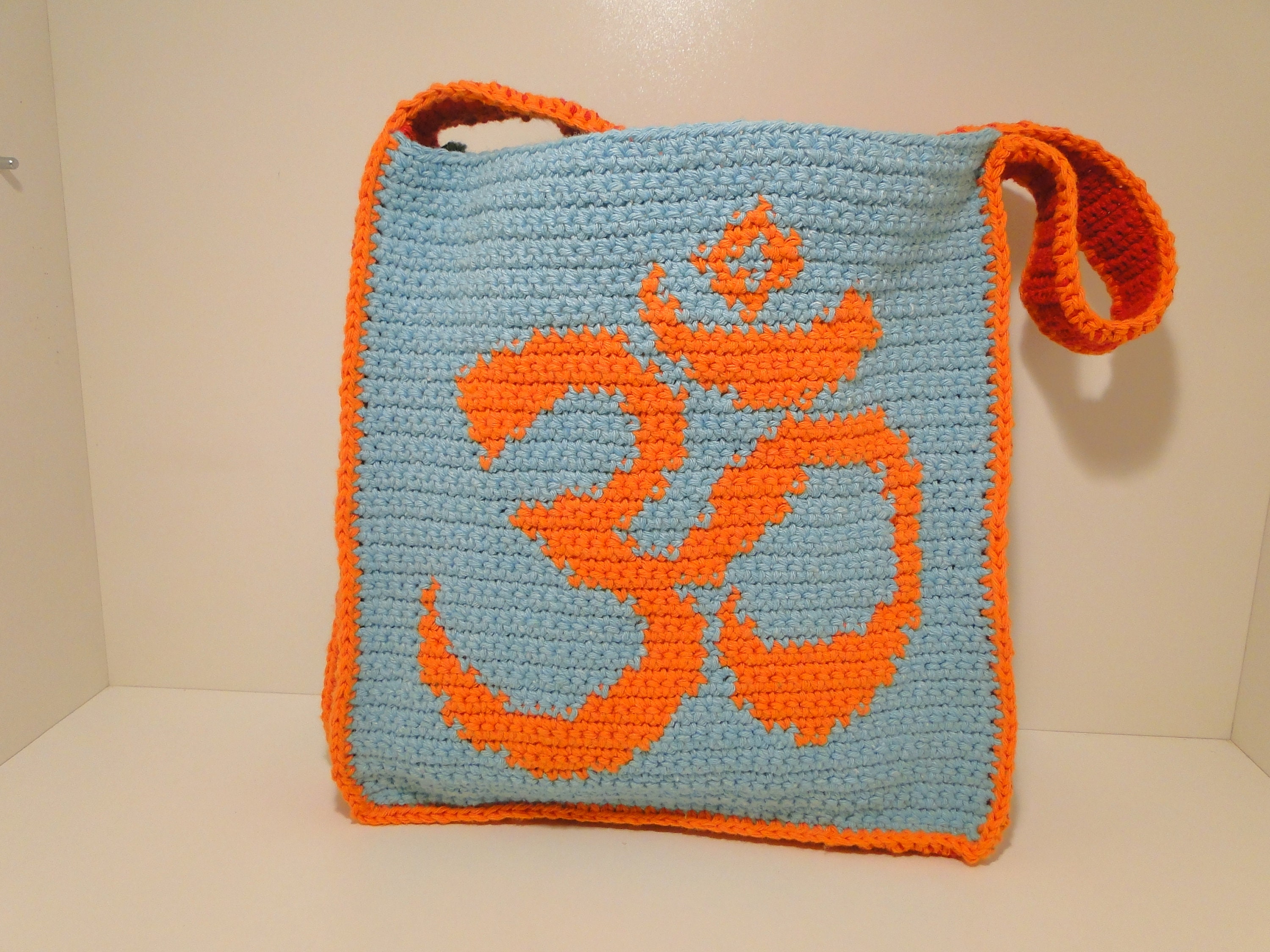 OM Bag Pattern Bag Crochet Pattern With OM Symbol Tapestry - Etsy