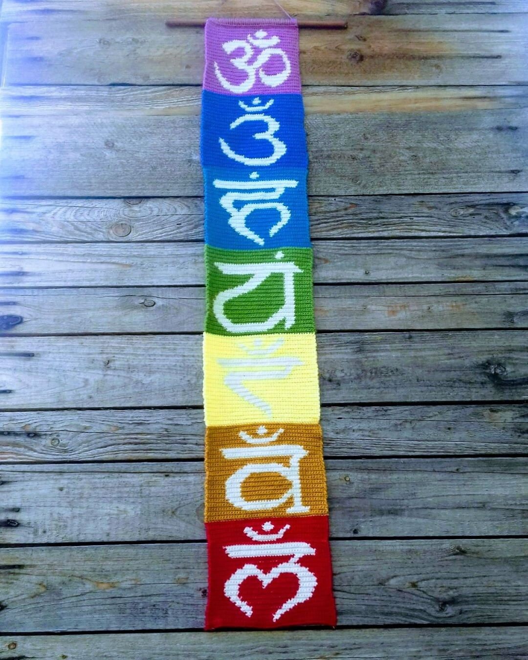 Chakra Wall Hanging Pattern All 7 Chakras Chakra Banner - Etsy