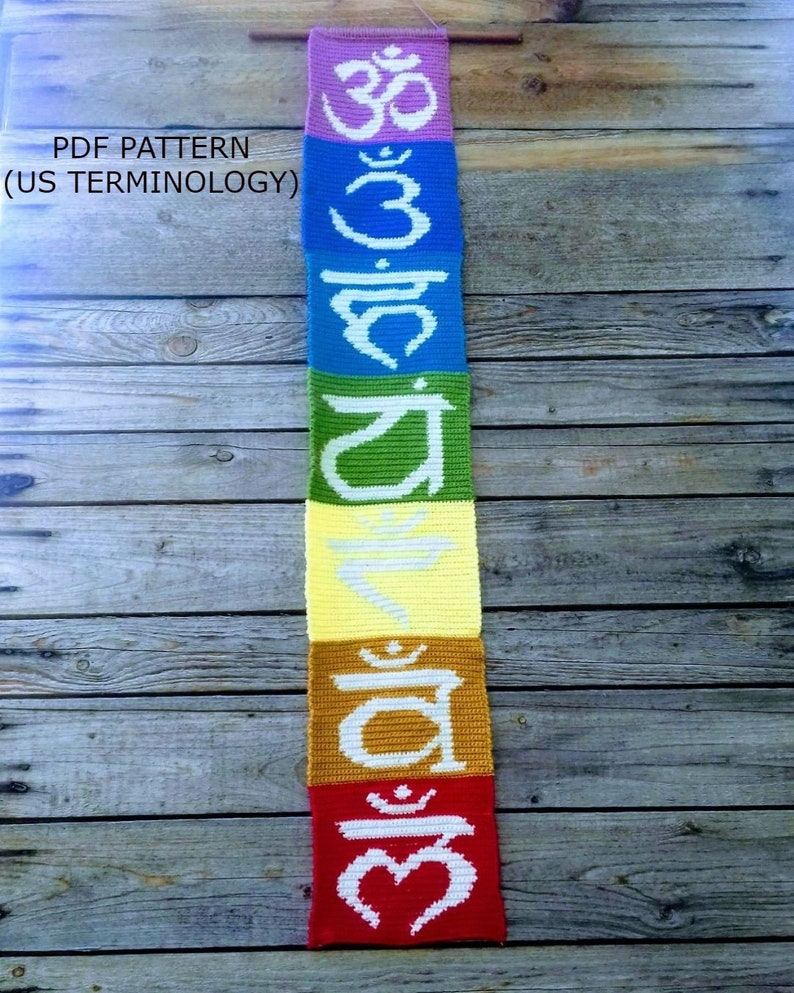 Crochet Chakra Wall Hanging Pattern: All 7 Chakras (PDF Pattern) - Etsy