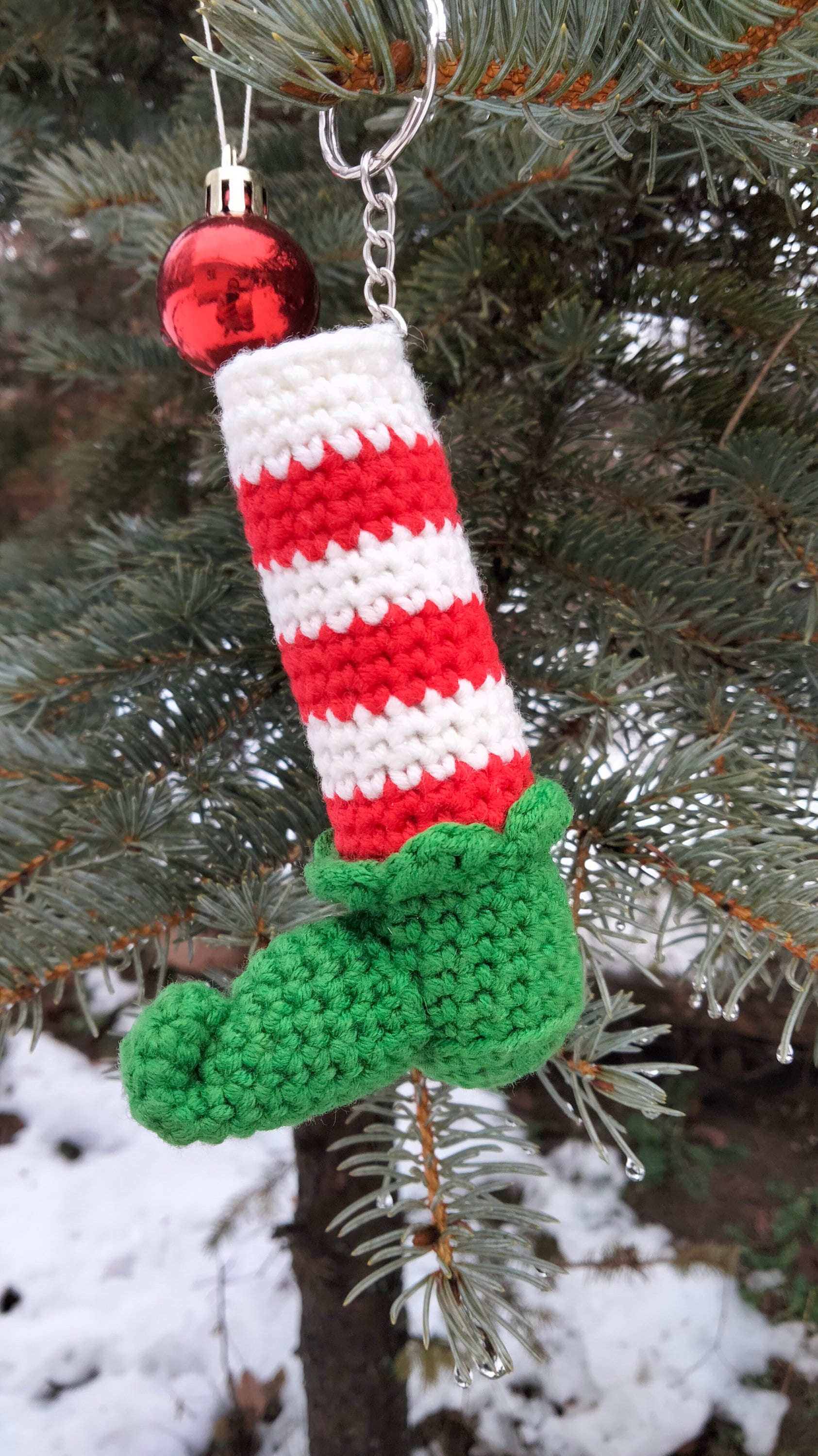 Elf Leg Keychain Crochet Pattern, Elf Leg Keychain Amigurumi Pattern ...