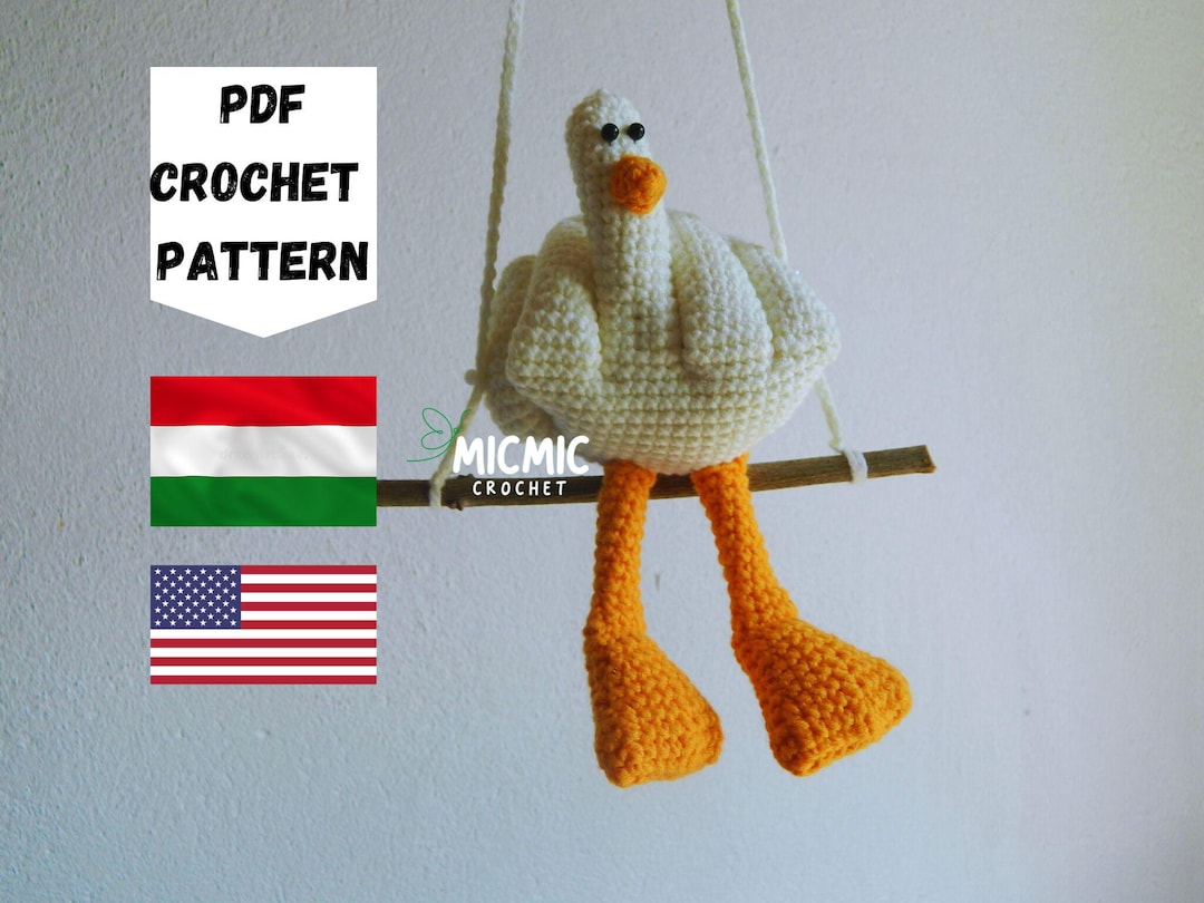 Mini Duck You Crochet Pattern, Mini Duck Pattern, Funny Duck Pattern ...
