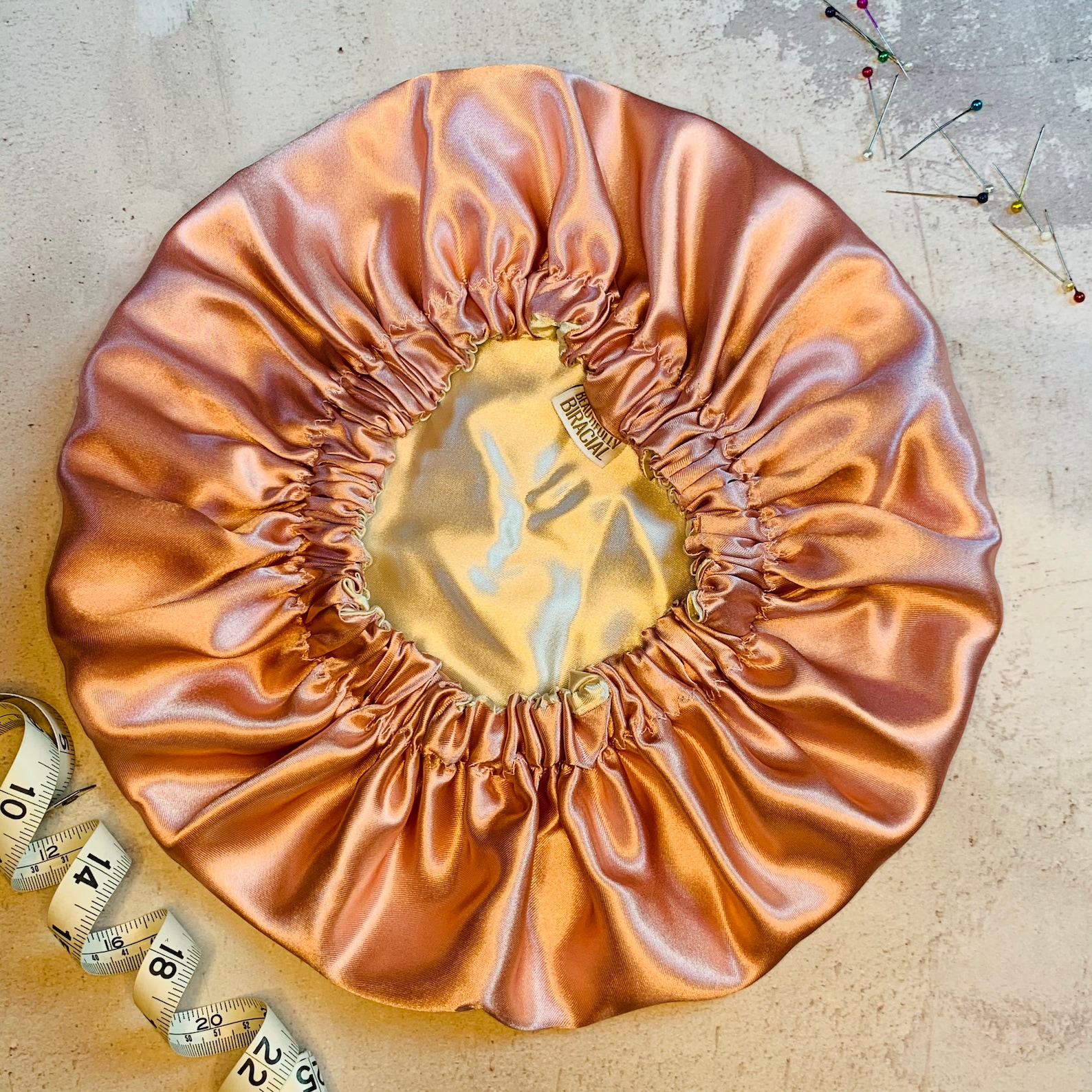 Customisable Double Layered Reversible Satin Bonnet | Etsy