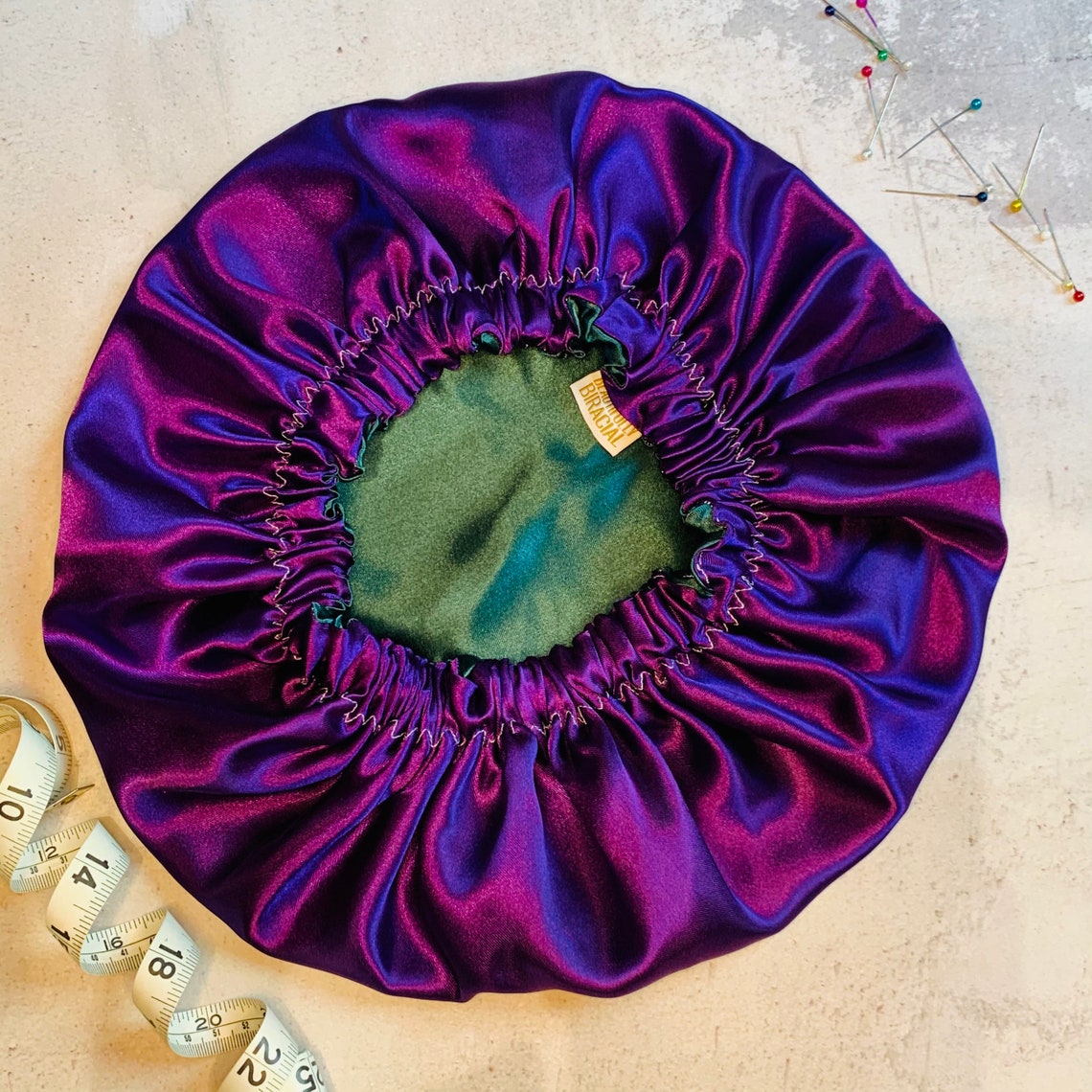 Customisable Double Layered Reversible Satin Bonnet | Etsy