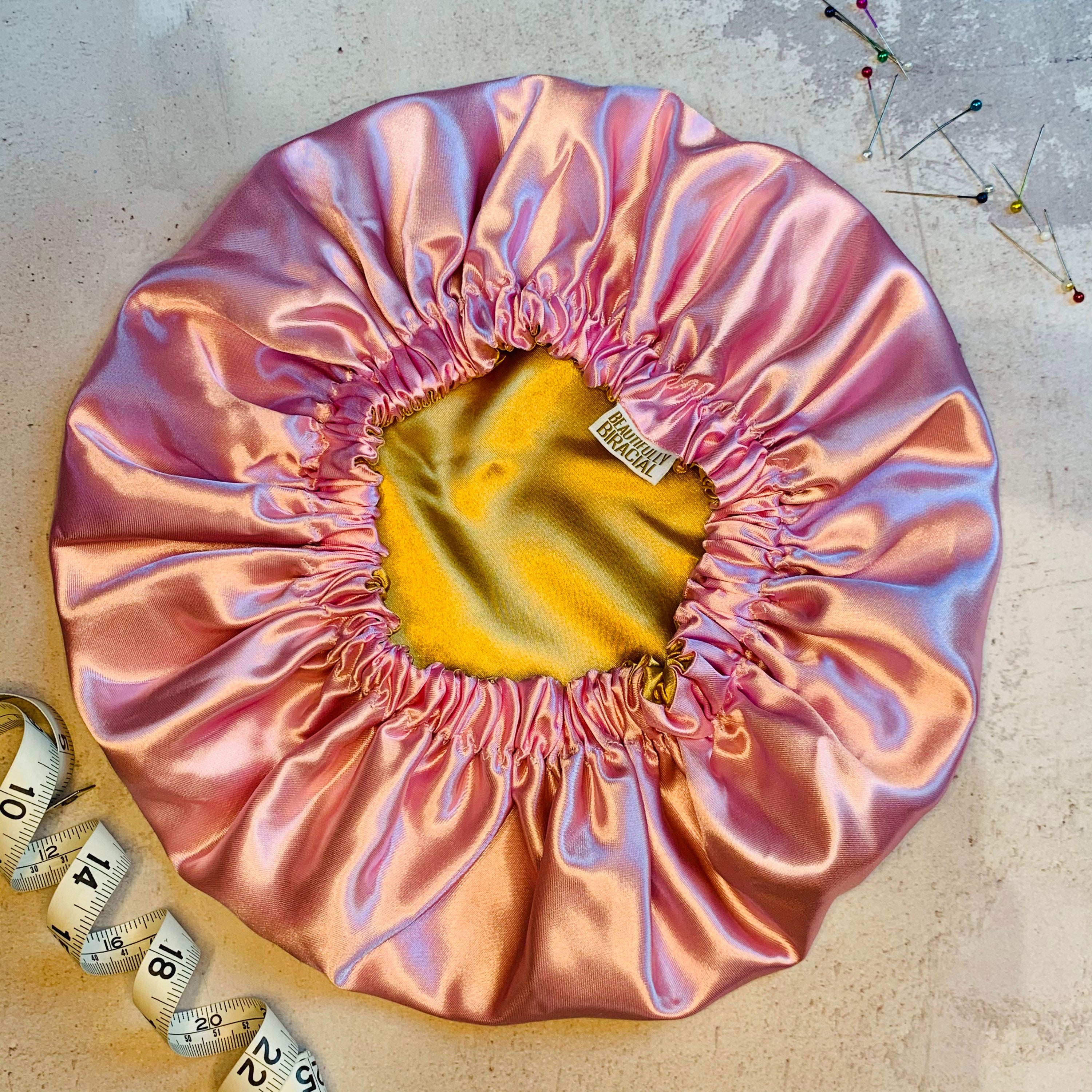 Customisable Double Layered Reversible Satin Bonnet | Etsy