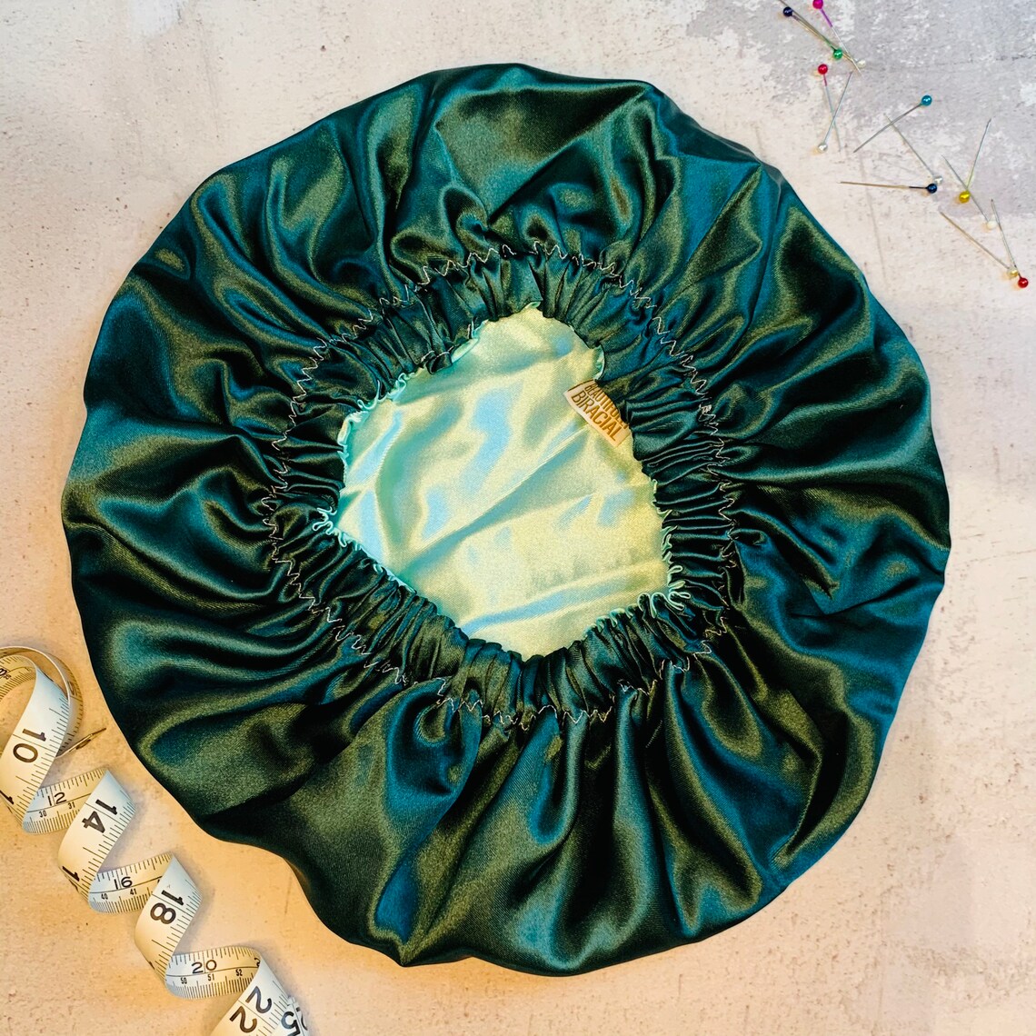 Customisable Double Layered Reversible Satin Bonnet | Etsy