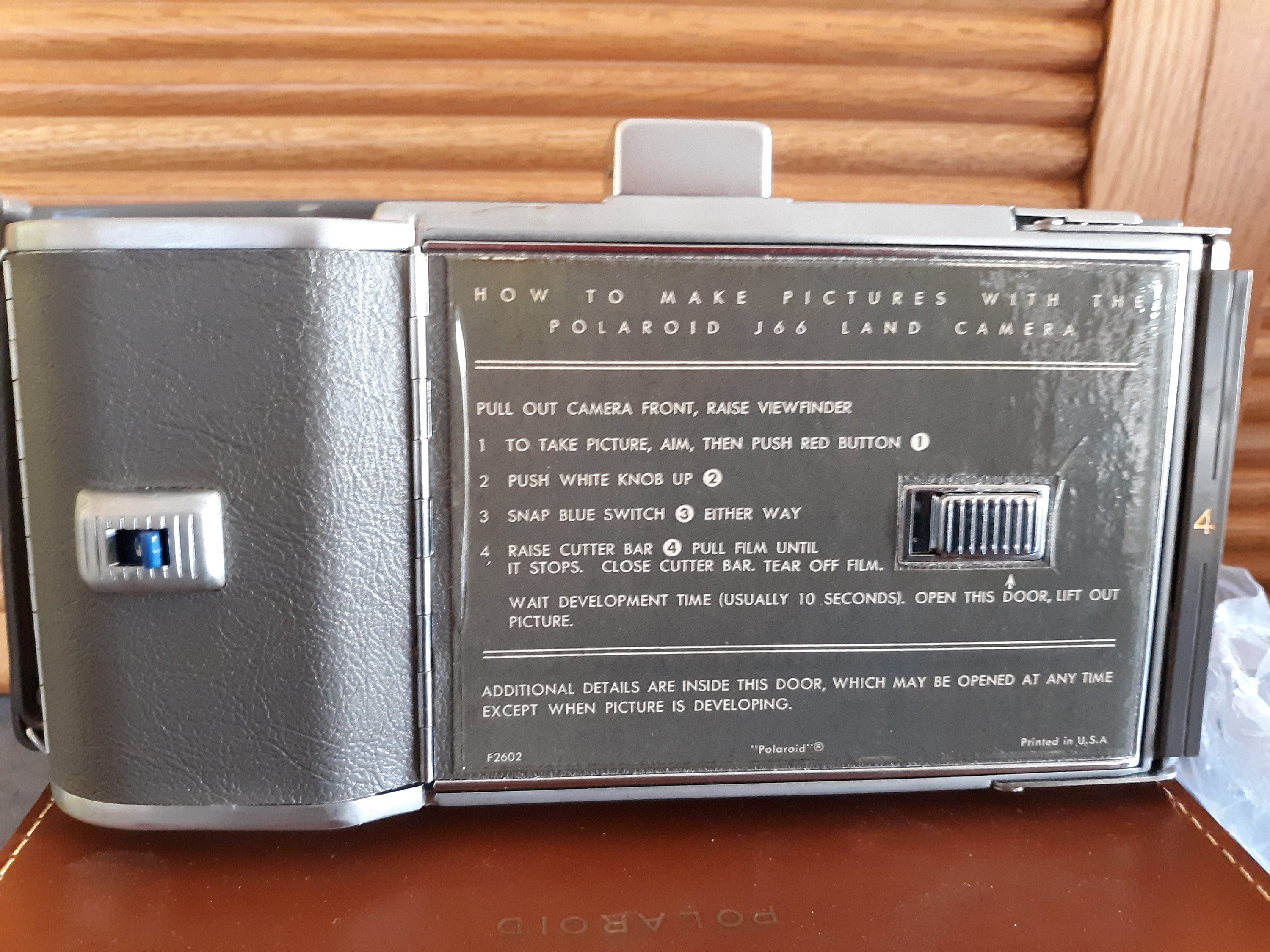 Polaroid Land Camera Model J66 - Etsy