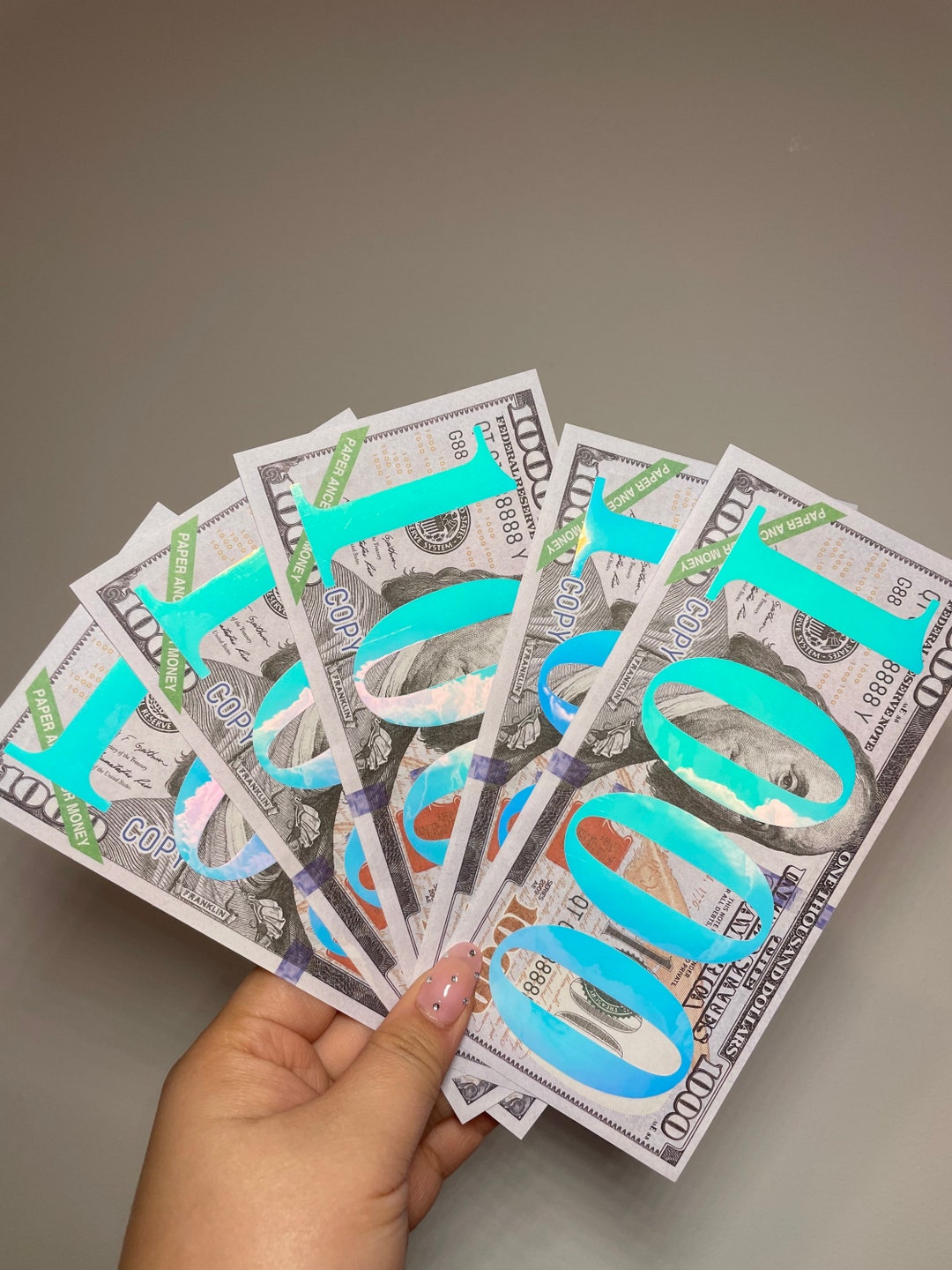 1,000 Dollar Place Holders - Etsy