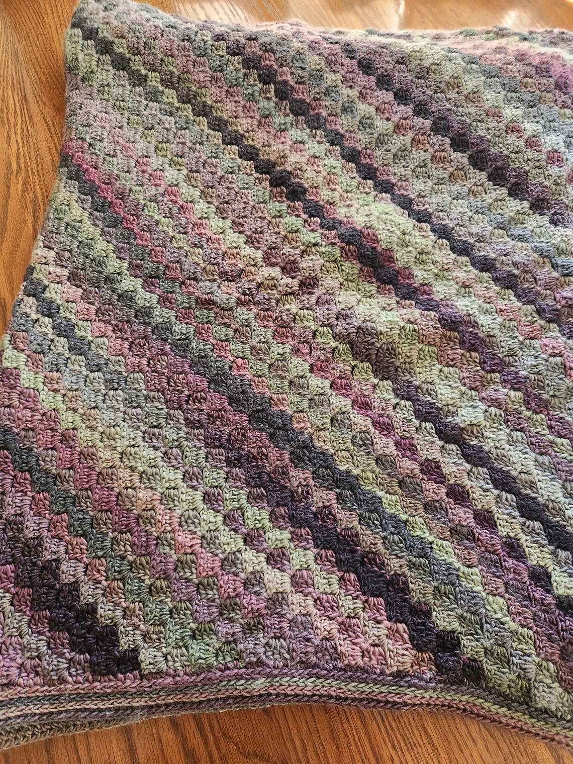 Crochet Diagonal Afghan 2 - Etsy