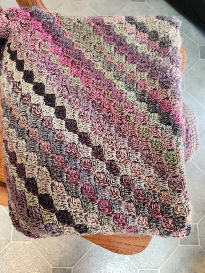 Crochet Diagonal Afghan 2 - Etsy