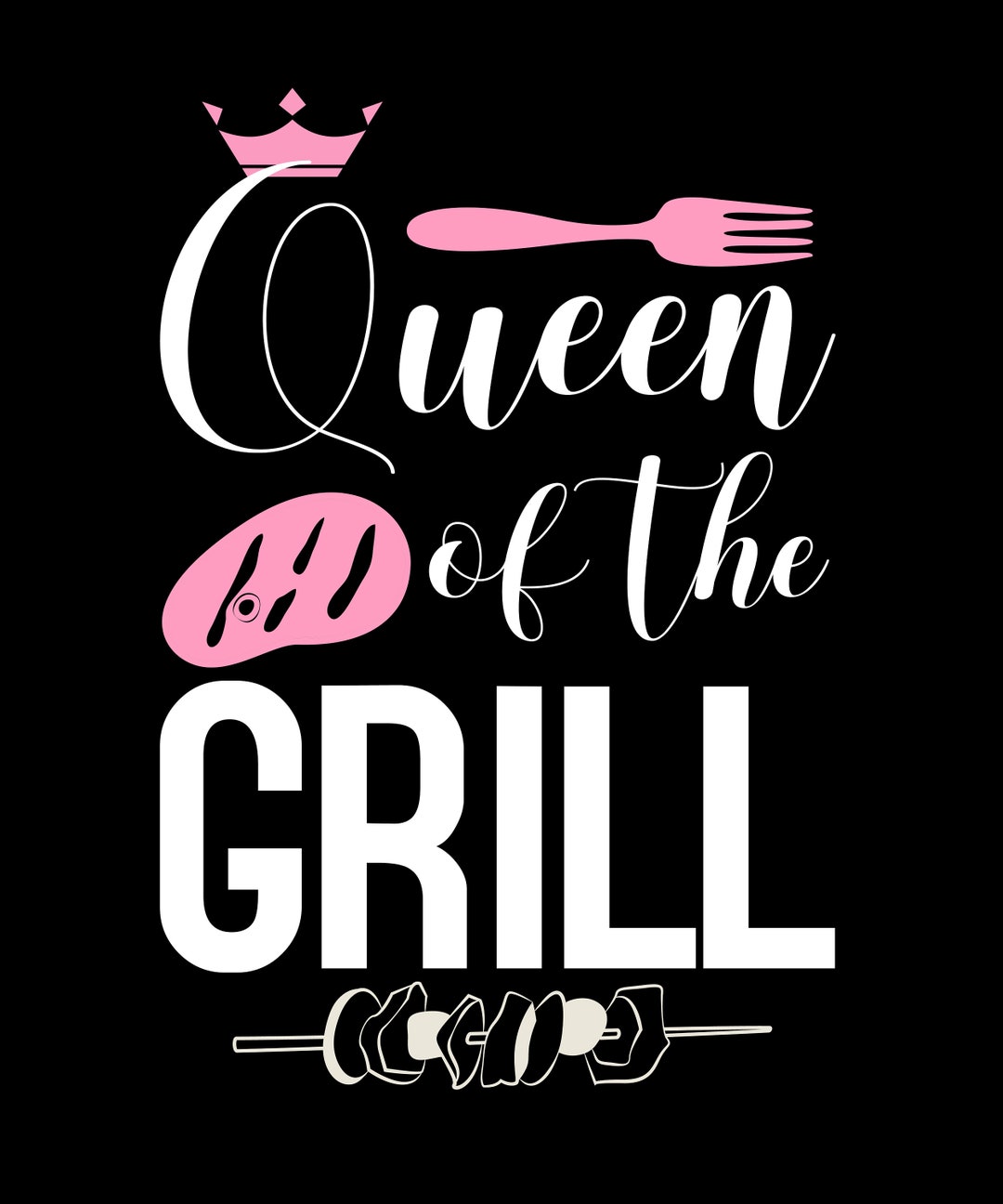 Queen of the Grill, Digital Download | Instant Download, Eps, Jpeg, Svg ...