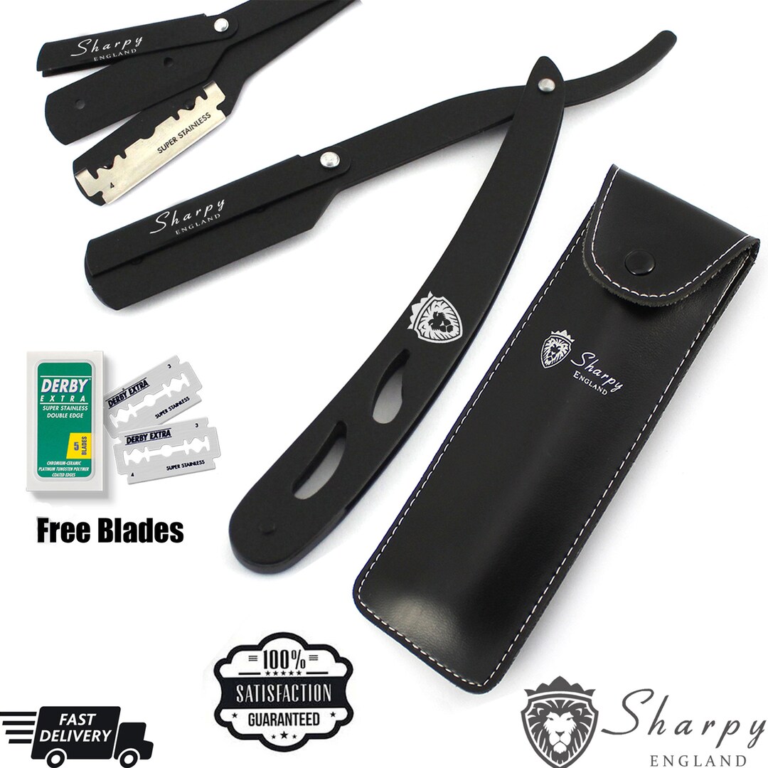 Barber Salon Straight Cut Throat Shaving Razor Rasoi Navalha + Free ...