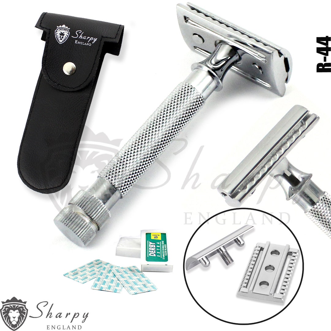 Classic Shaving Double Edge De Safety Razor Free Blades Vintage Shaver ...