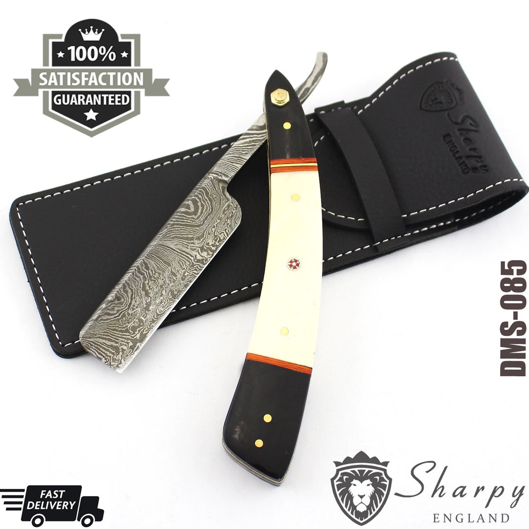 Professional Damascus Steel Straight Cut Throat Razor With - Etsy