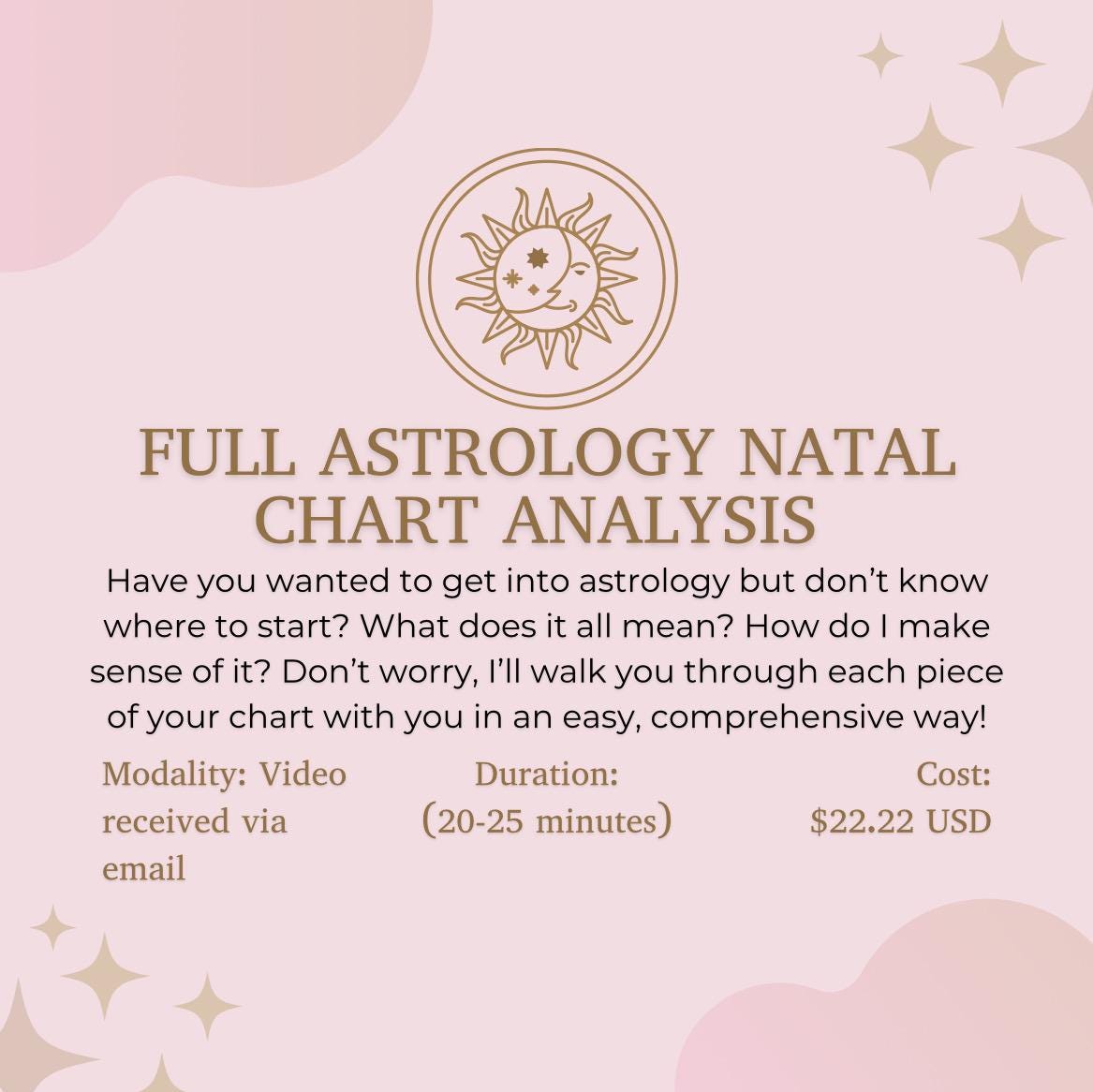 Full Astrology Chart Analysis - Etsy